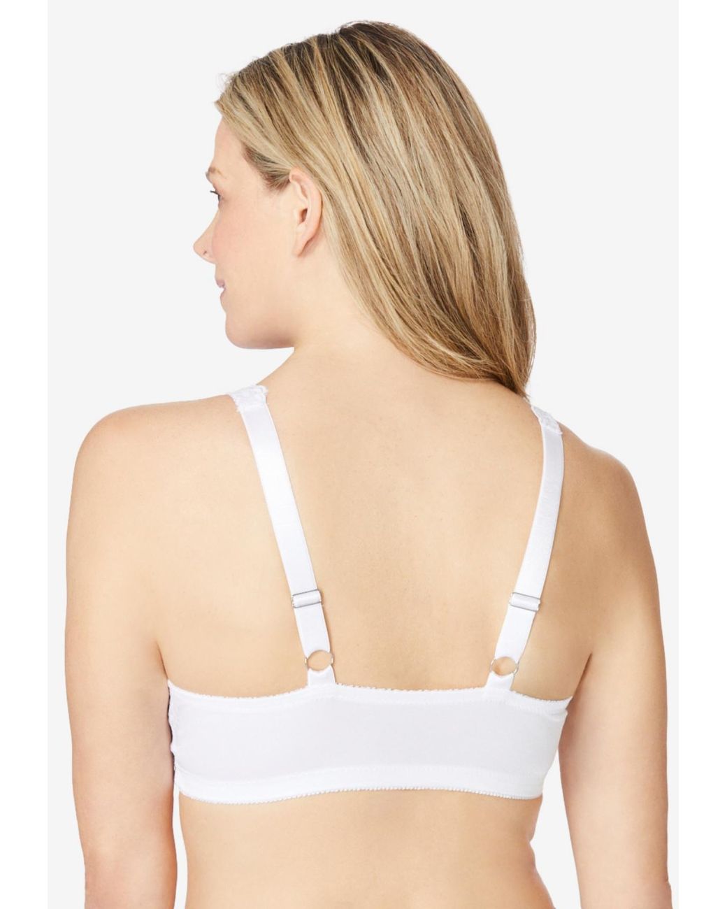 Amoureuse Plus Size Embroidered Front-close Underwire Bra in Purple | Lyst
