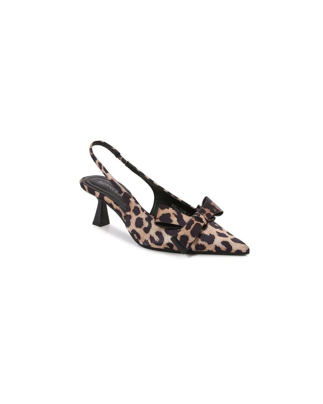 BERNESS Calliope Slingback Kitten Heels in Black | Lyst