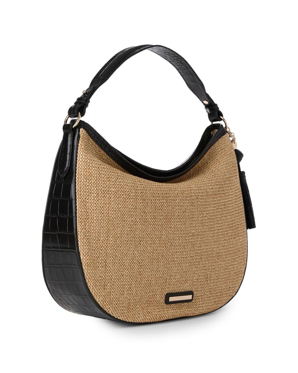 Brahmin Kathleen Folsom Zipper Shoulder Bag in Natural | Lyst