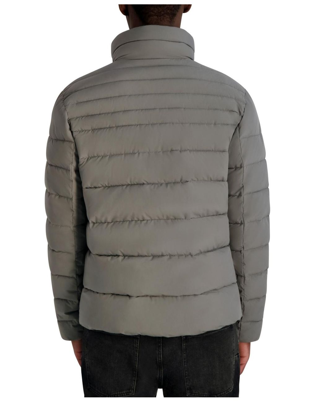 KARL LAGERFELD Mid Weight Puffer in Gray for Men | Lyst