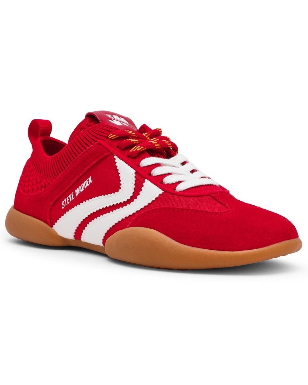 Steve Madden Reboot Lace-up Sneakers in Red | Lyst