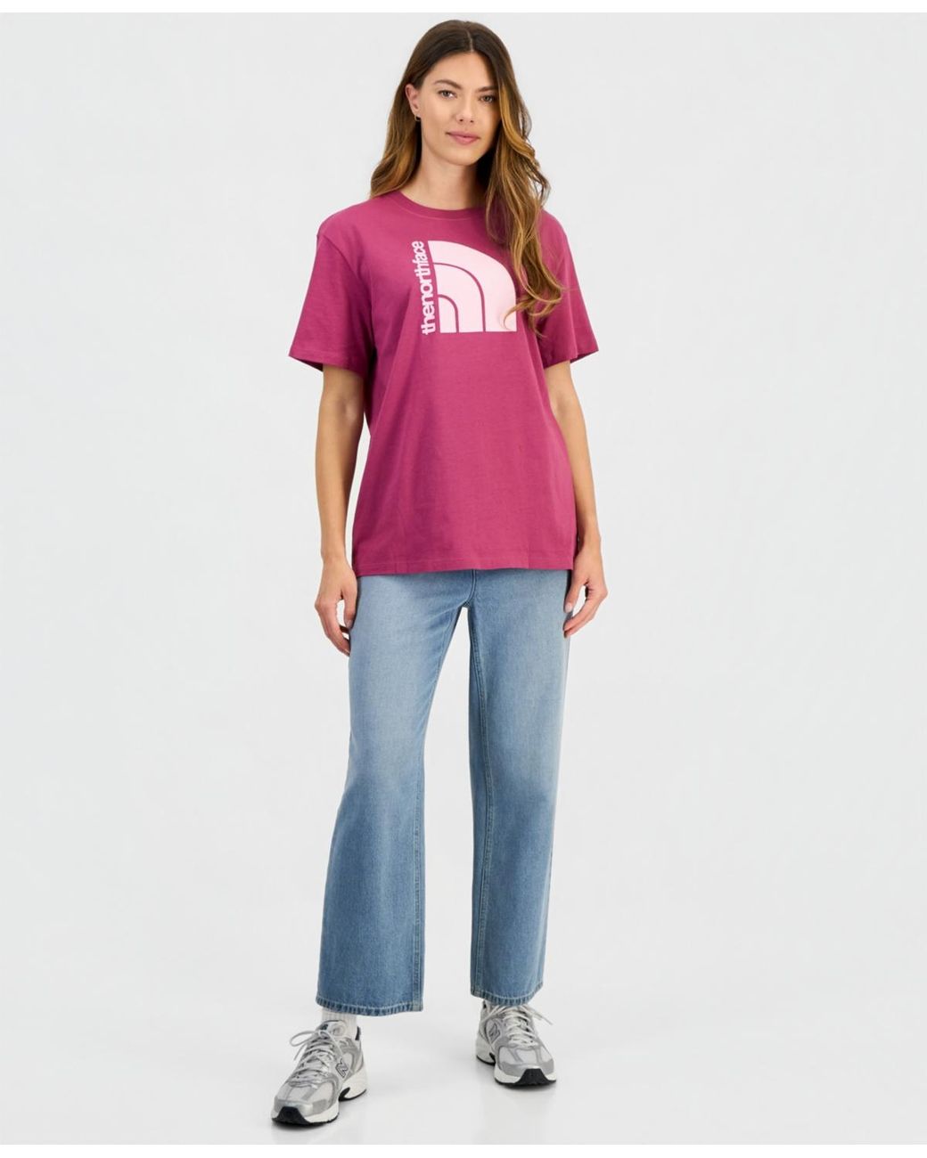 The North Face Evolution Jumbo Dome Short-sleeve T-shirt in Red | Lyst