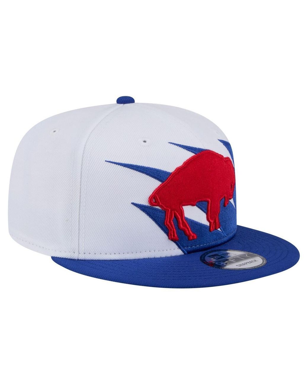 KTZ Buffalo Bills Throwback jagged 9fifty Snapback Hat in Blue for Men ...