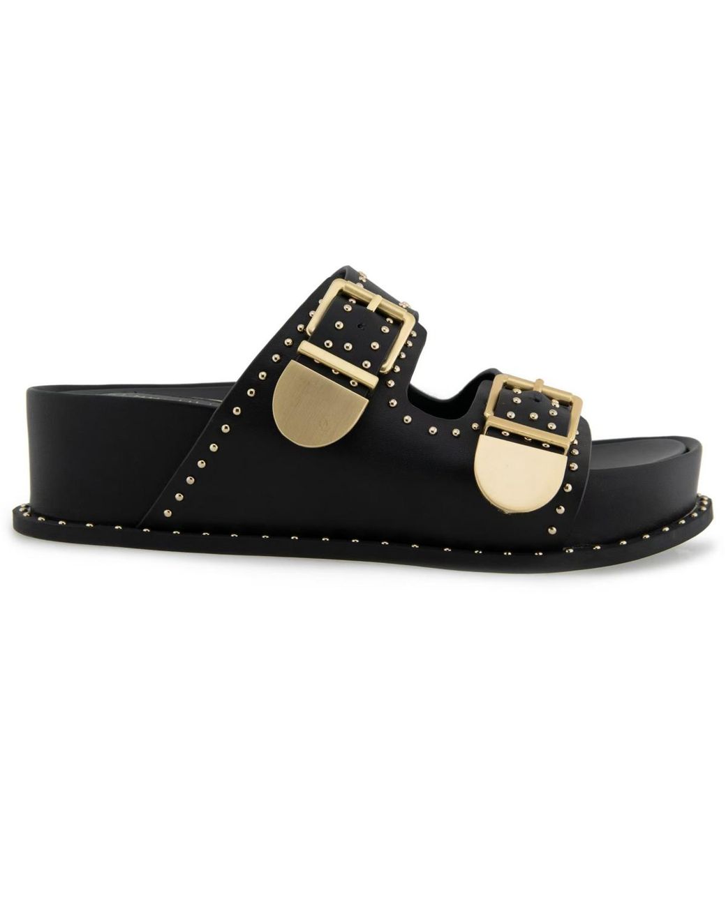 Kenneth Cole Gradie Wedge Sandals in Black | Lyst