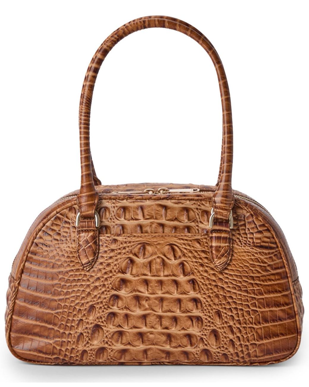 Brahmin Angie Alden Road Leather Medium Satchel Bag in Brown | Lyst