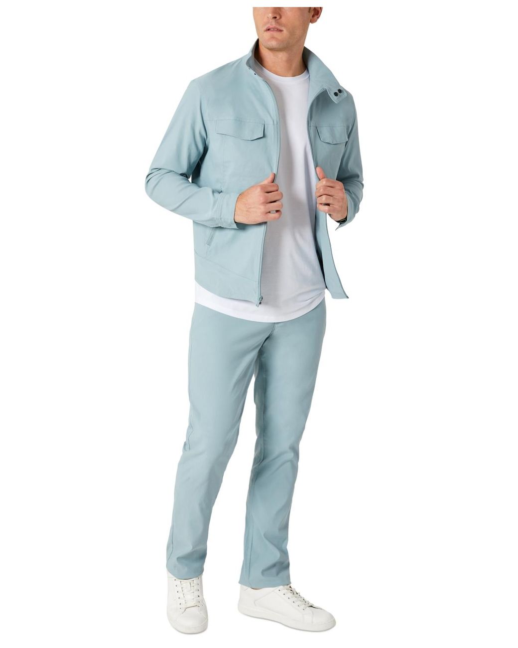 Kenneth Cole Utility Jacket in Blue for Men | Lyst