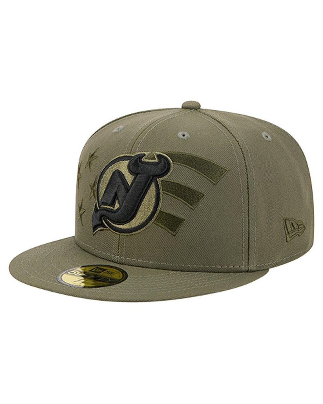 KTZ New Jersey Devils Military Appreciation Flag 59fifty Fitted Hat in ...