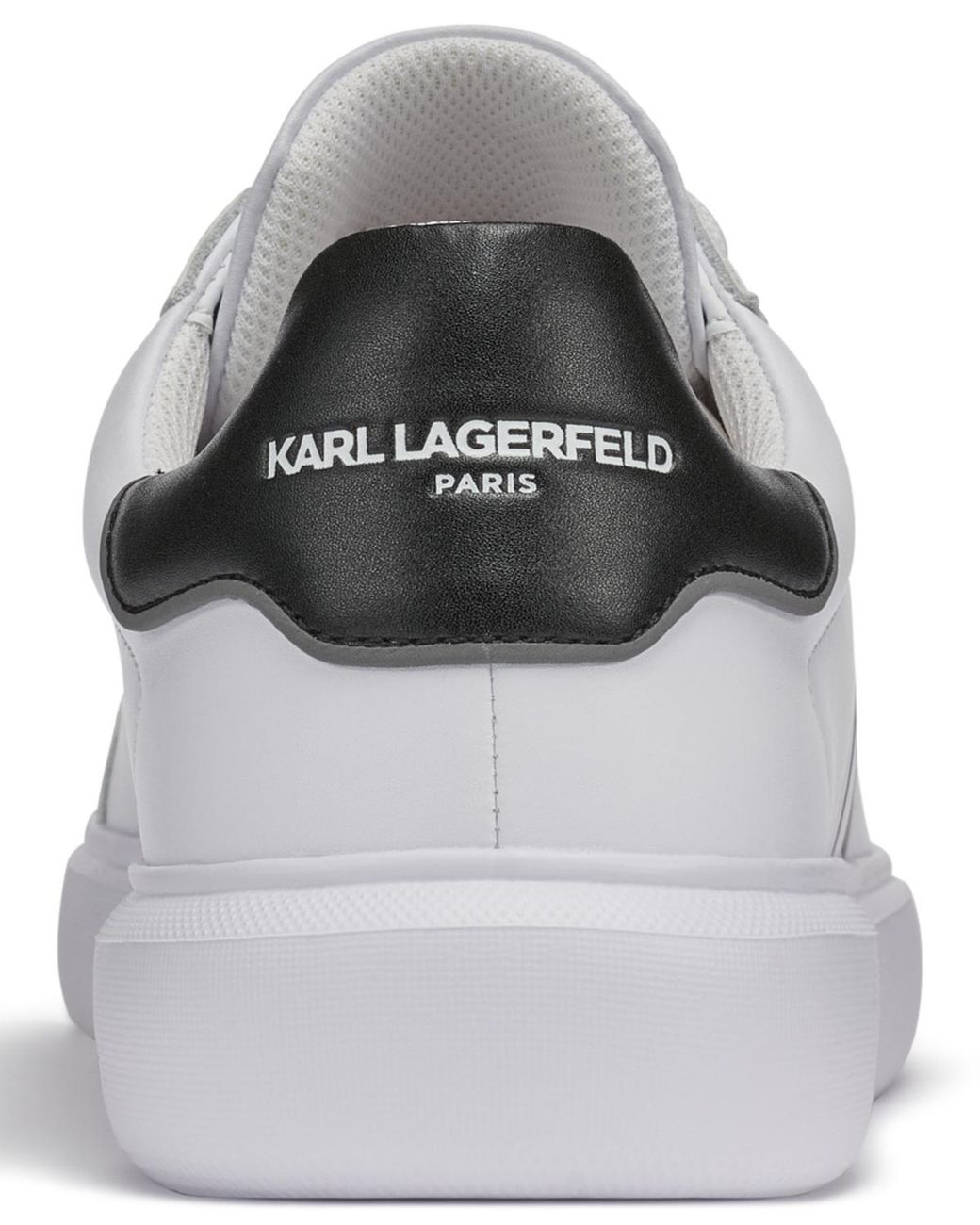 KARL LAGERFELD Side Logo Plain Toe Sneakers in Gray for Men | Lyst