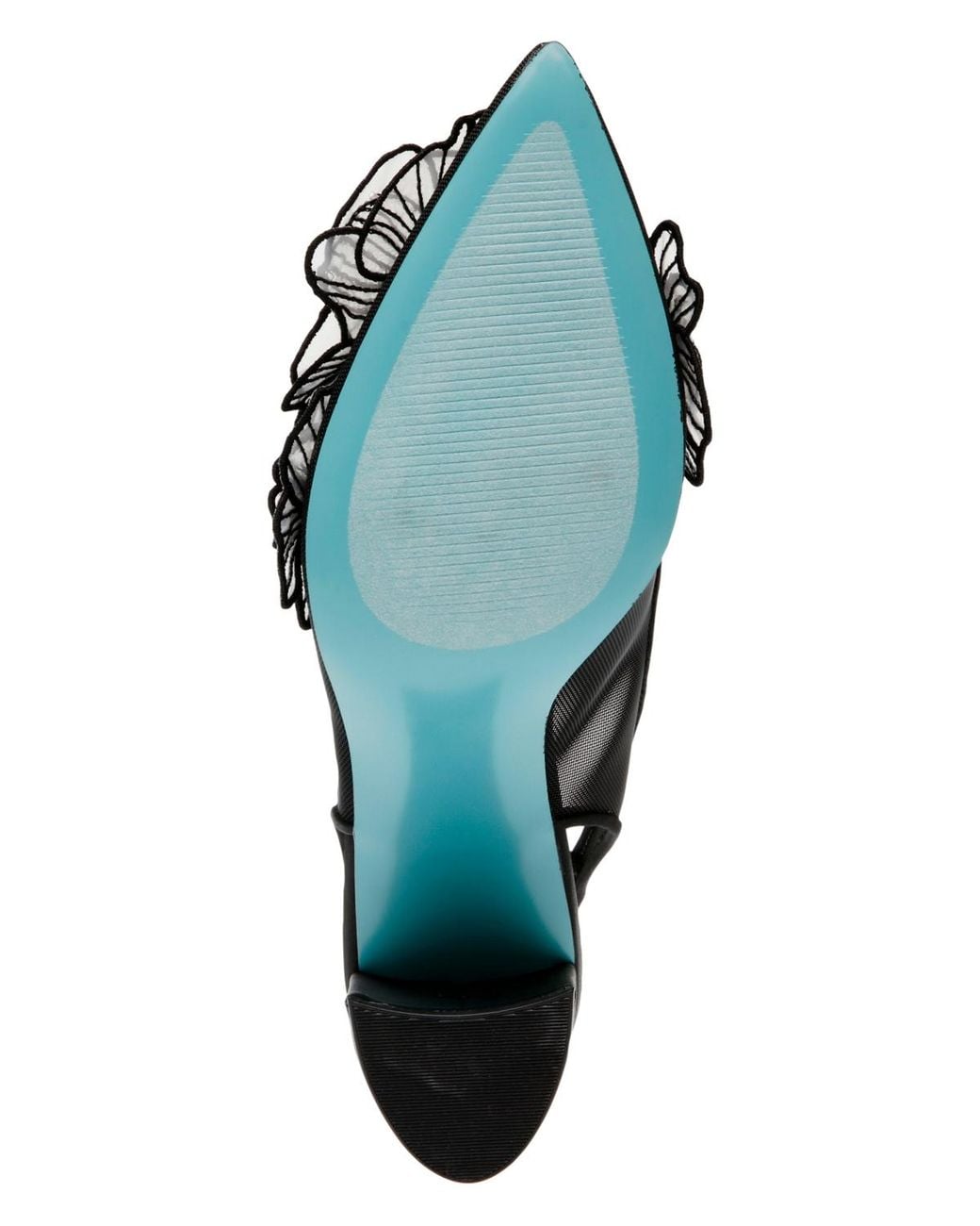 Betsey Johnson Petra Flower Applique Slingback Pumps in Black | Lyst