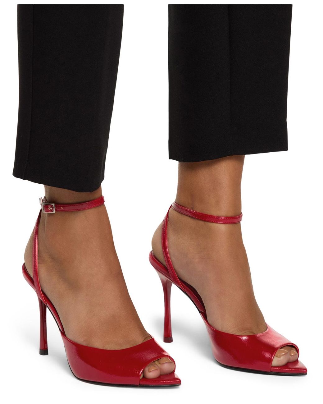 ALDO Belen Pointed Toe Dress Sandals in Red | Lyst