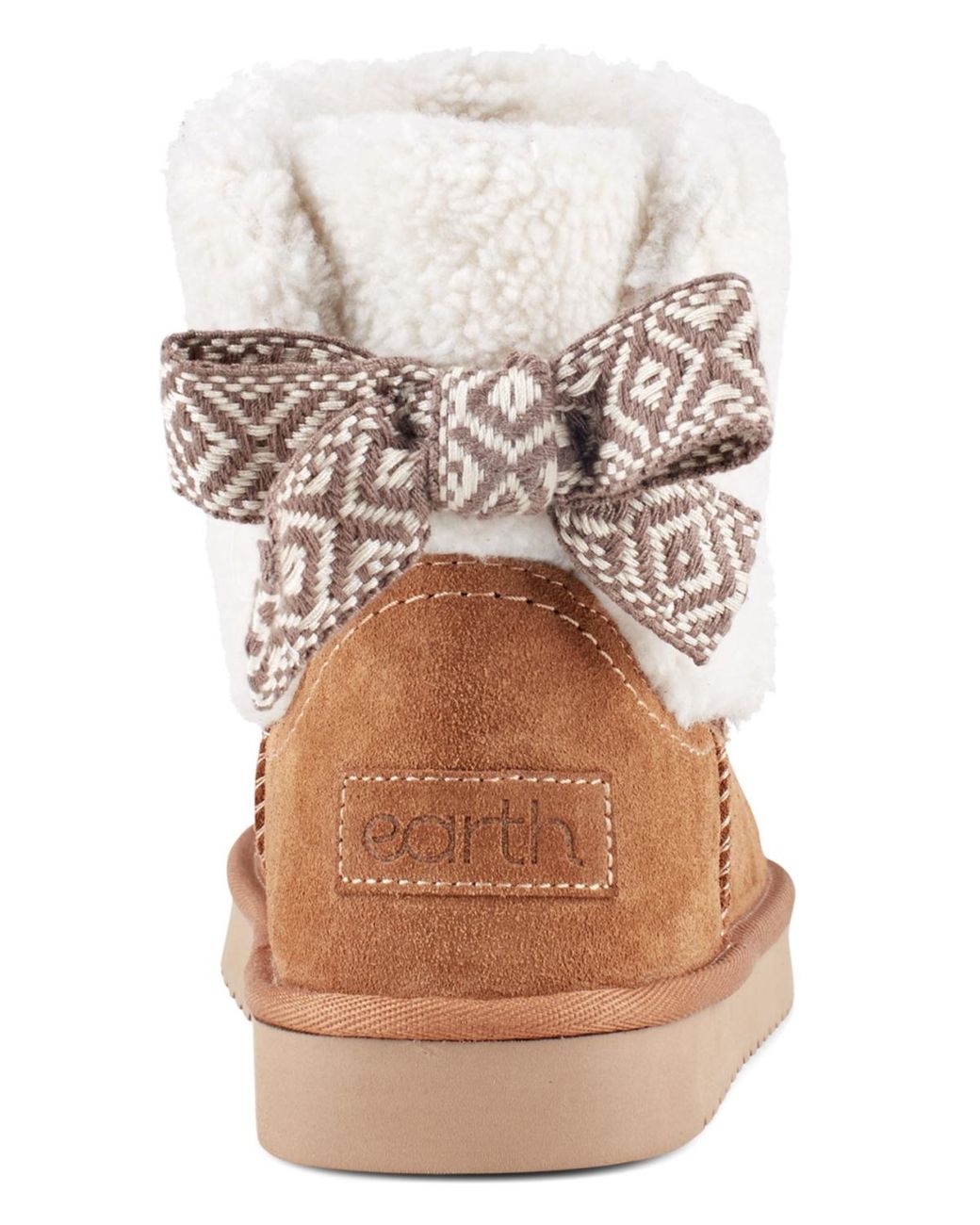 Earth Wing Round Toe Casual Ankle Booties in White | Lyst