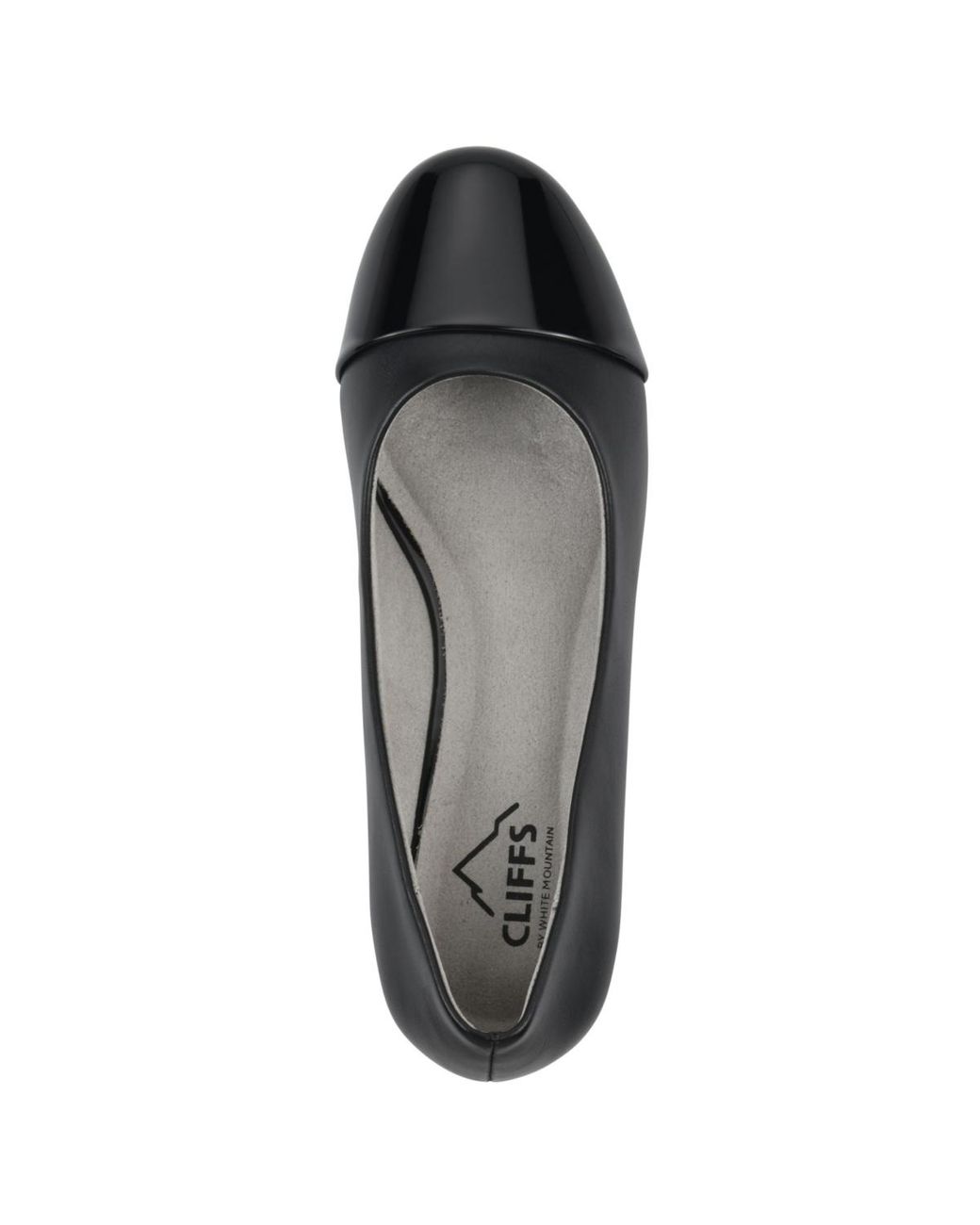 White Mountain Bolivia Cap Toe Wedge Pumps in Black | Lyst
