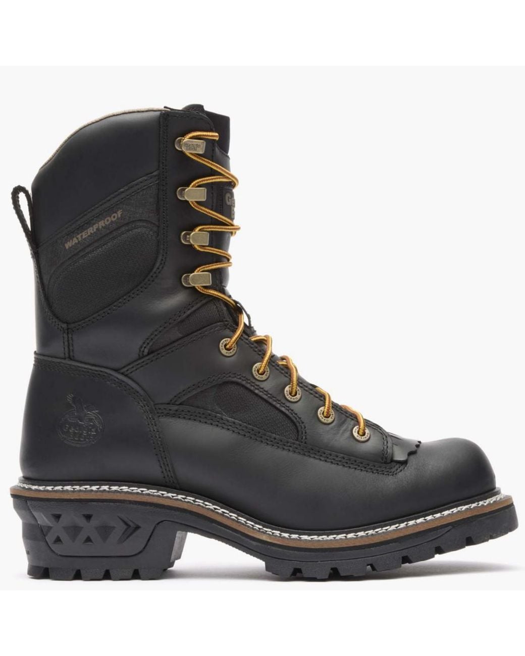 Georgia Boot Ltx Logger Waterproof Work Boot in Black for Men | Lyst
