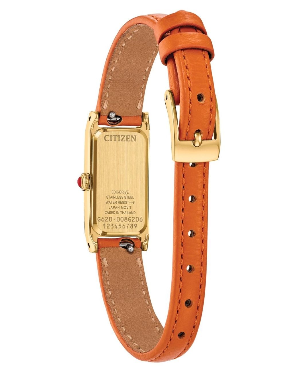 Citizen Fio Leather Strap Watch in Blue | Lyst