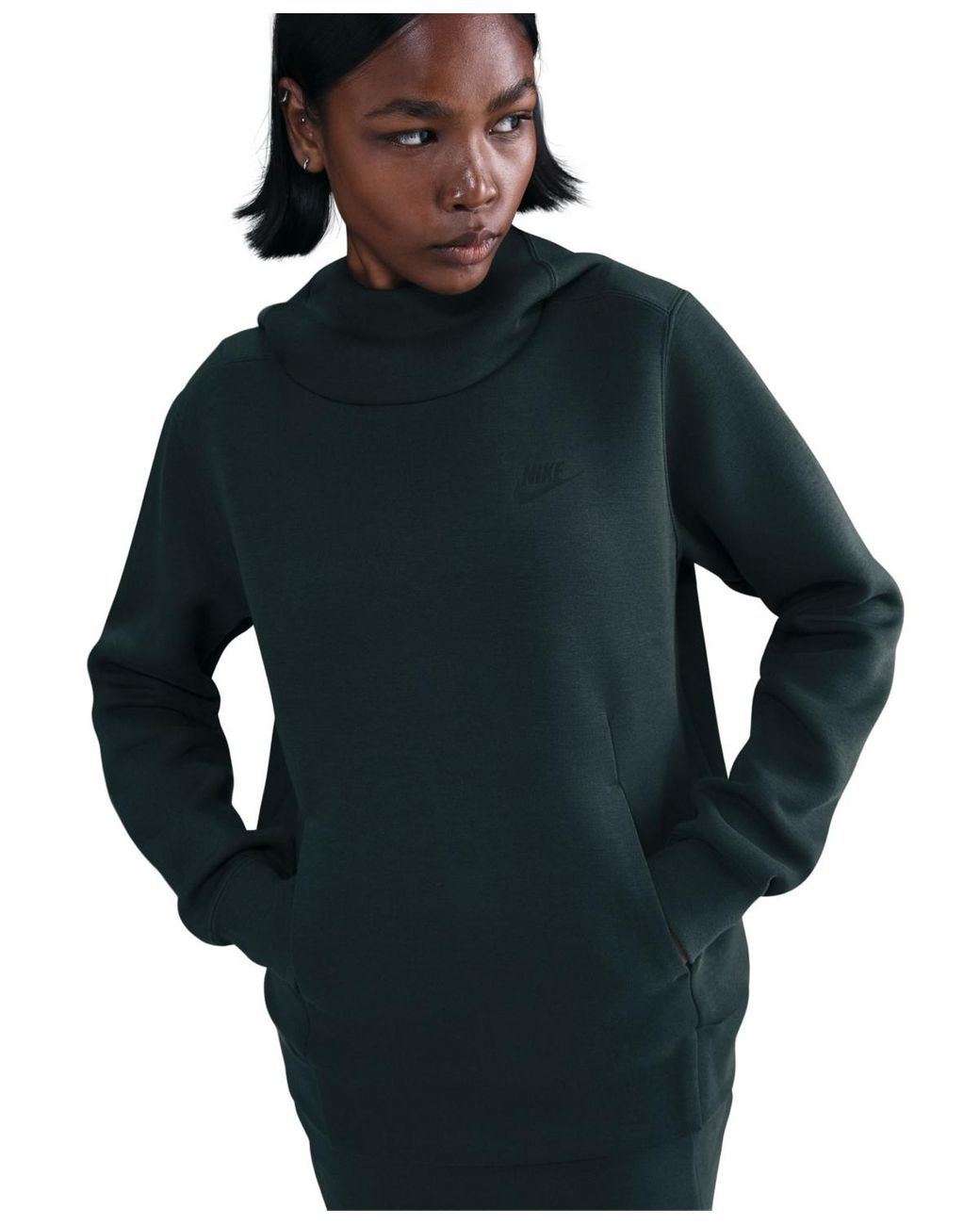 Nike Sportswear Tech Fleece Pullover Hoodie in Black | Lyst