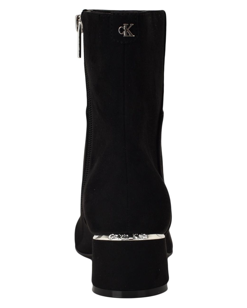 Calvin Klein Parry Block Heel Ankle Booties in Black | Lyst