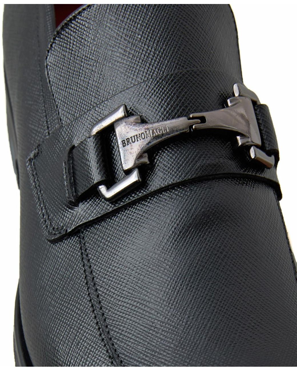Bruno Magli Raging Bit Slip On Dress Shoe in Black for Men | Lyst