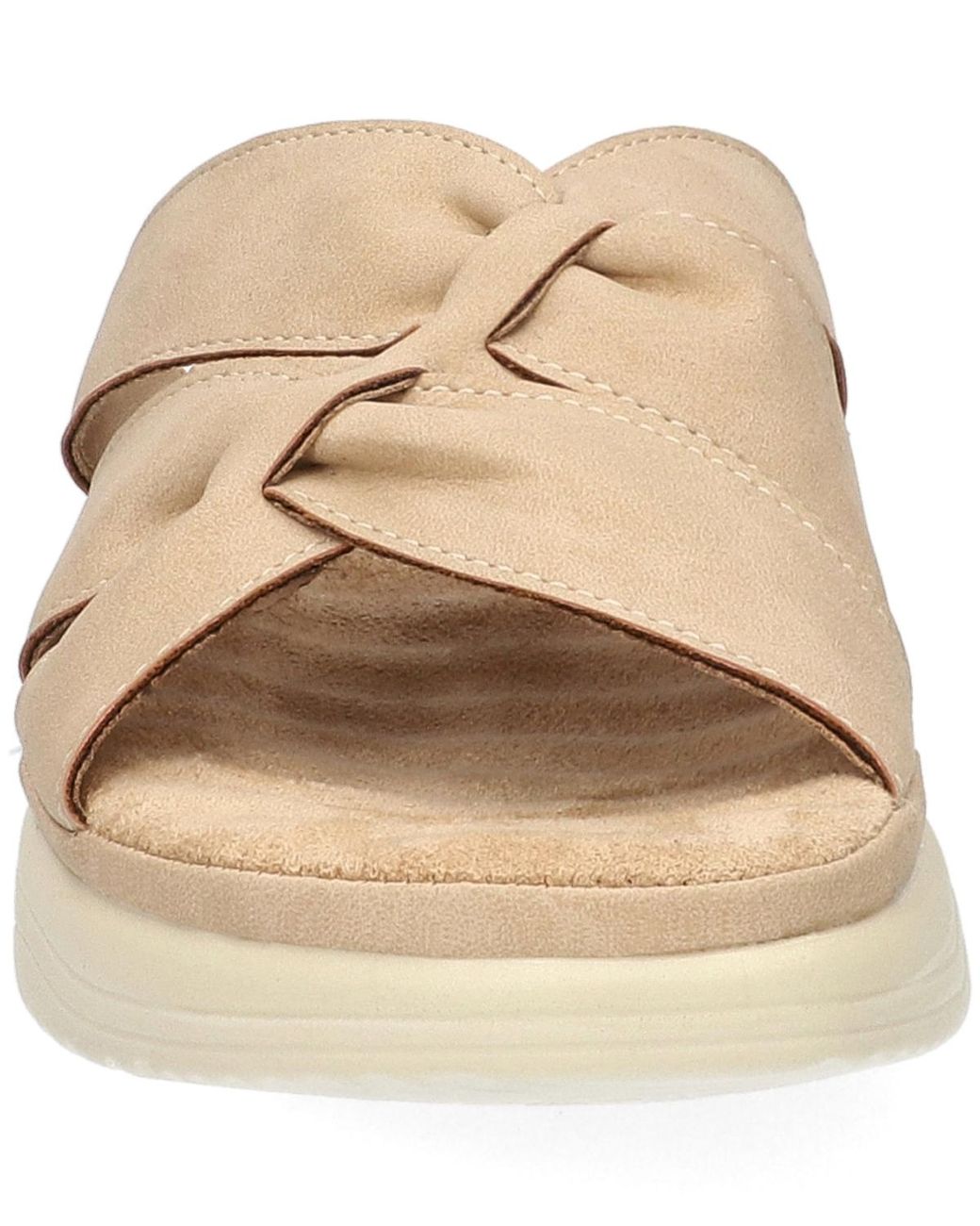 Easy Street Mickey Woven Slide Sandals in Natural | Lyst
