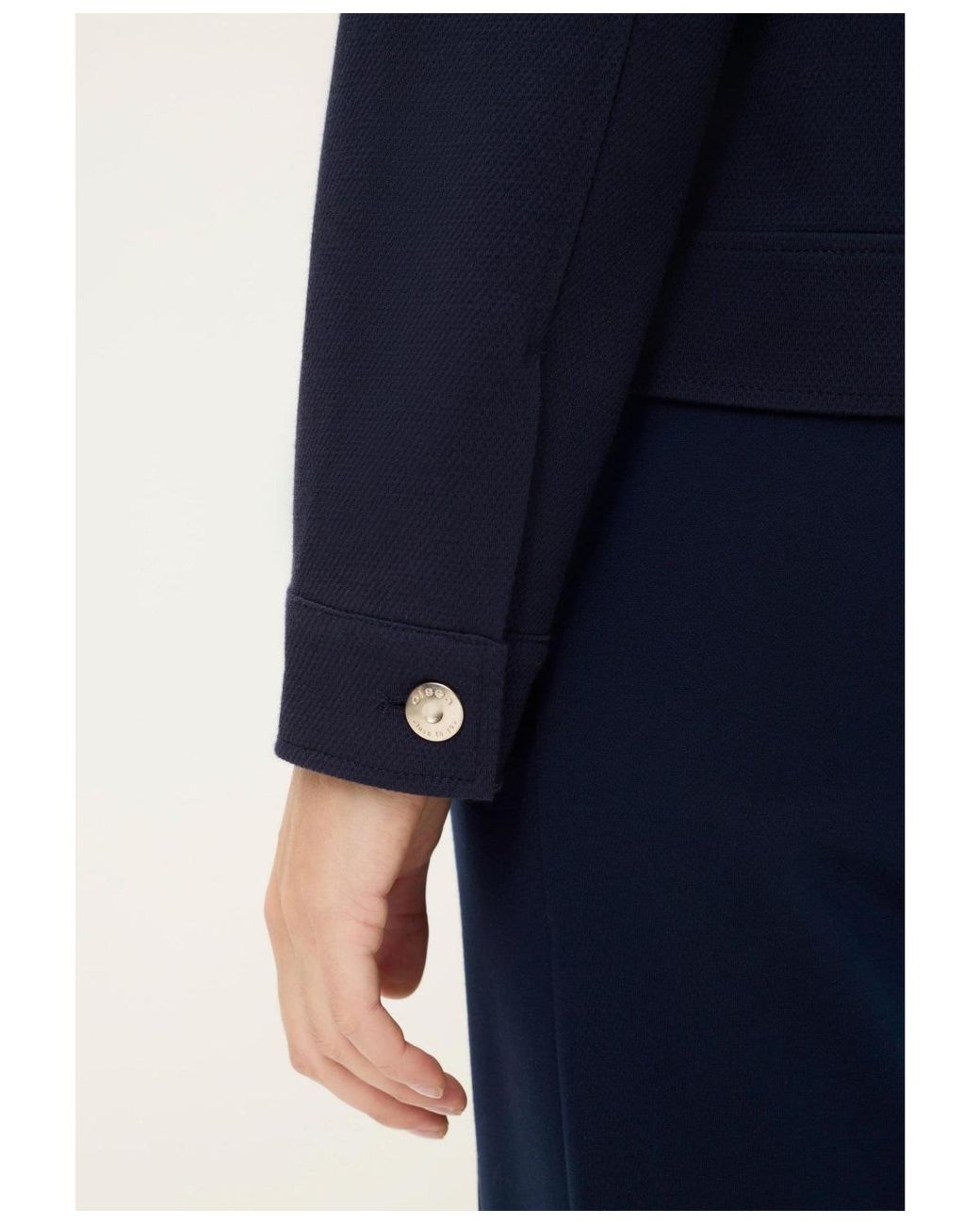 Olsen Pique Jacket in Blue | Lyst
