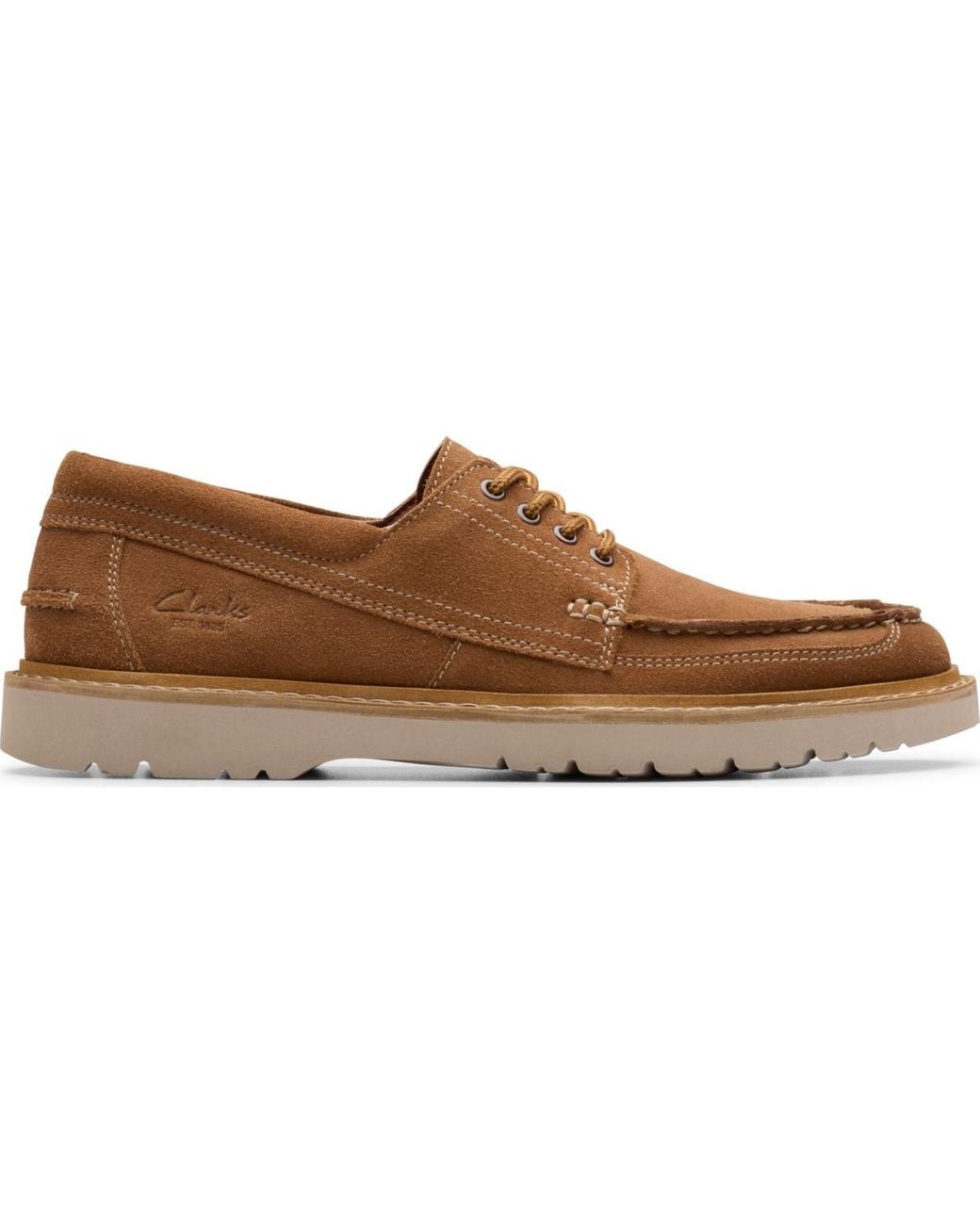 Clarks Weltridge Moc Toe Dress Casual Derby Shoe in Brown for Men | Lyst