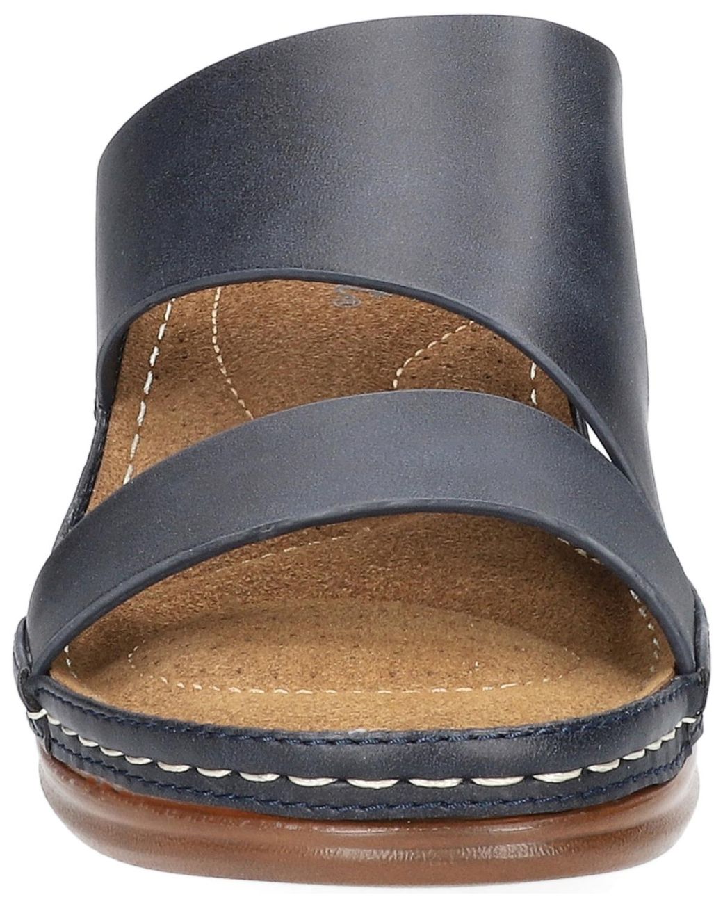 Easy Street Larrain Wedge Slide Sandals in Blue | Lyst
