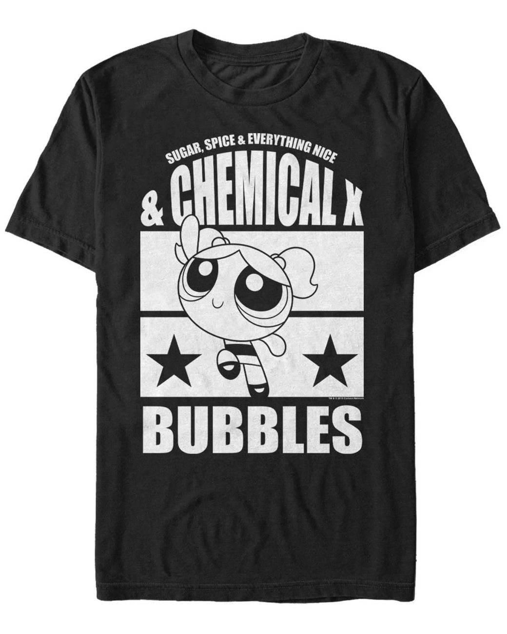 Fifth Sun Powerpuff Girls Bubbles Short Sleeve T- Shirt in Black for ...