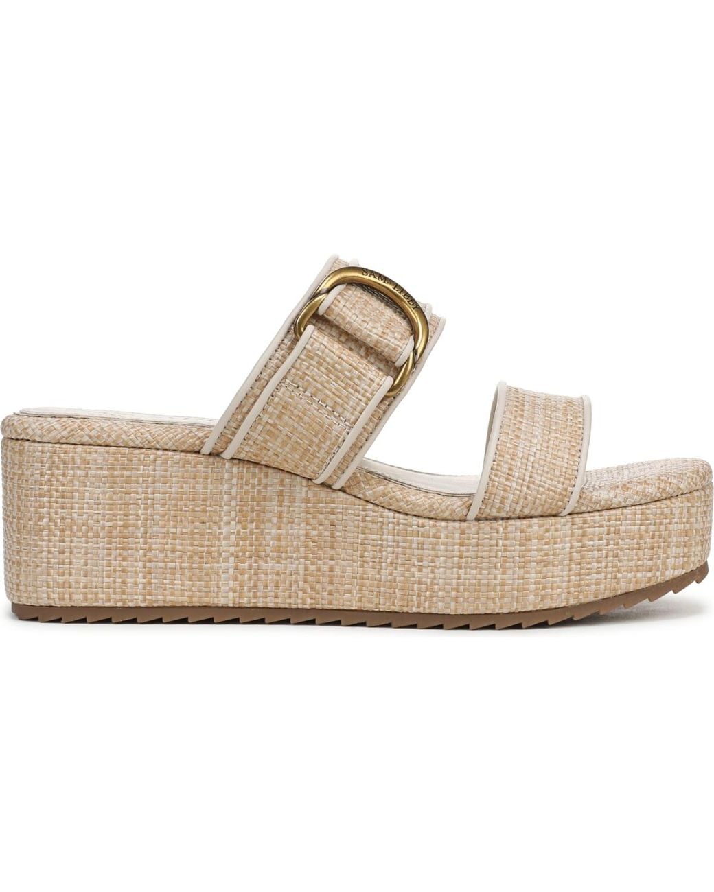 Sam & Libby Clara Platform Wedge Sandals in White | Lyst