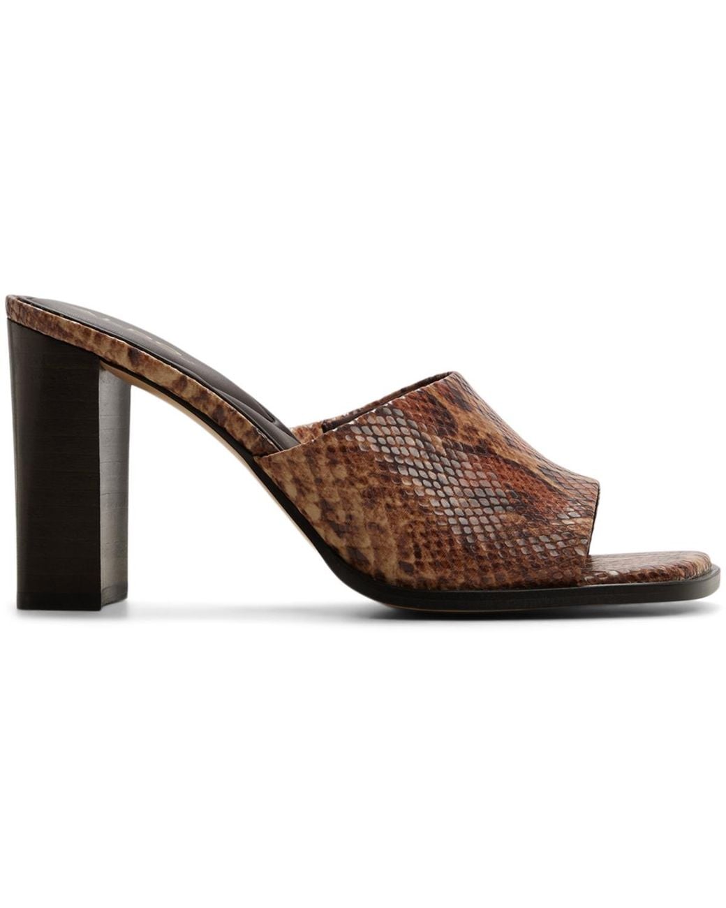ALDO Re-sophia Block Heel Dress Sandals in Brown | Lyst