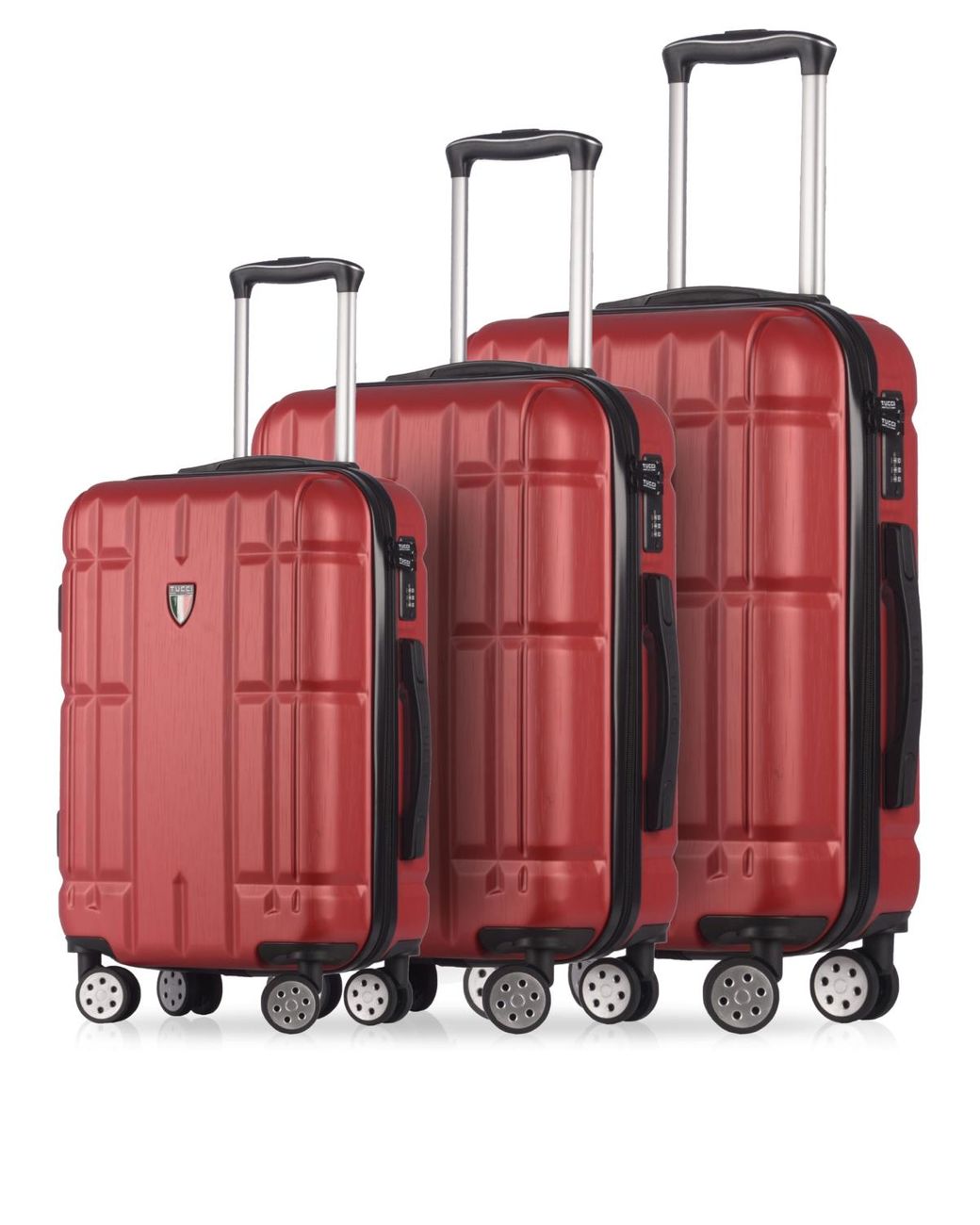 TUCCI 3 Pc Massa luggage Set in Red | Lyst