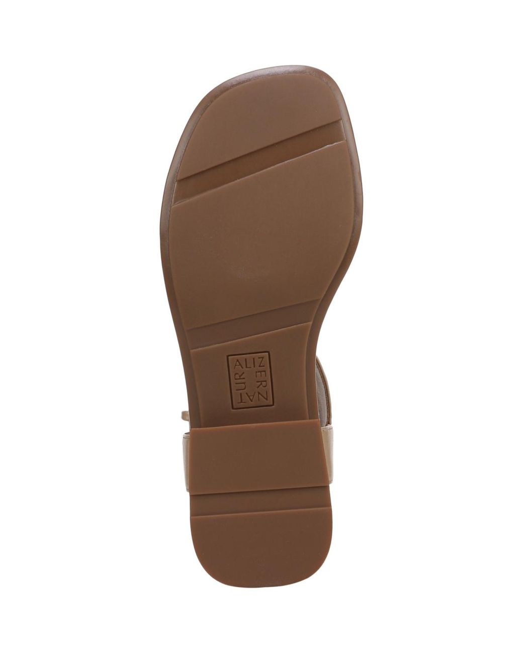 Naturalizer Easton T-strap Footbed Sandals in Brown | Lyst