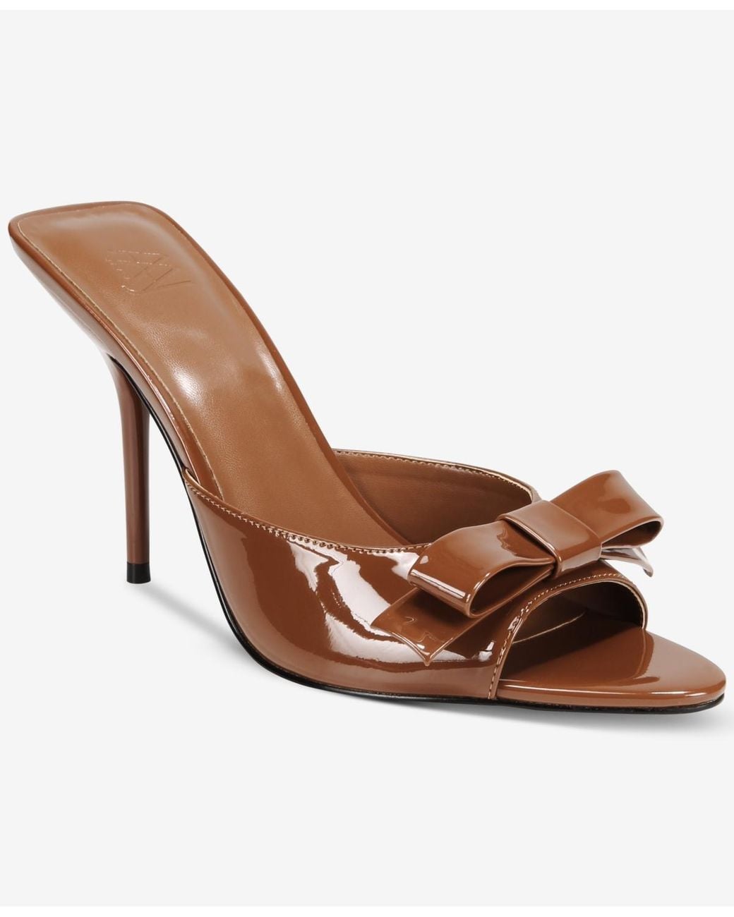 AAJ By Aminah Giselle Bow Mule Dress Sandals in White | Lyst