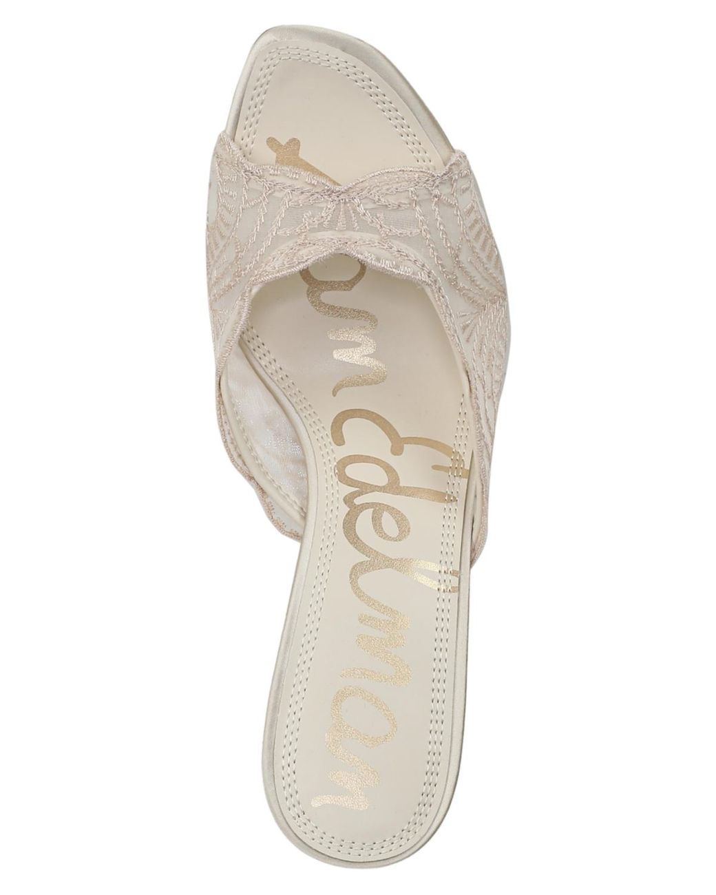 Sam Edelman Iva Slide Dress Sandals in White | Lyst