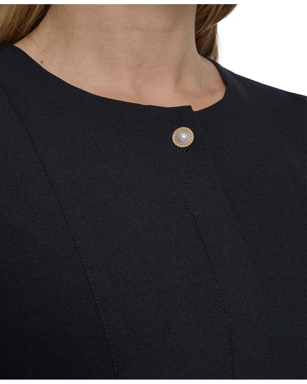 Jessica Howard Puff-sleeve Short Dress in Black | Lyst