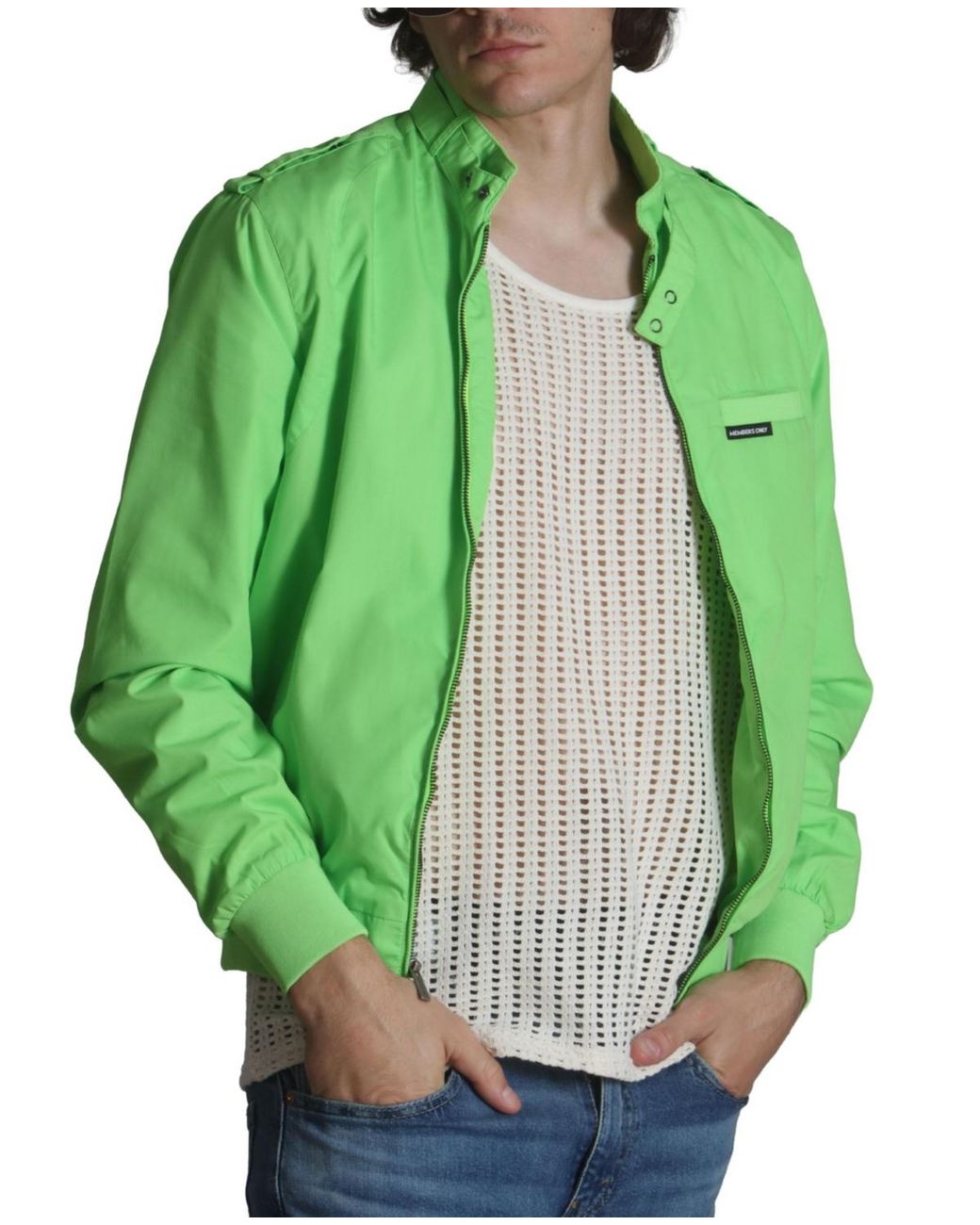 Members Only Classic Iconic Racer Jacket (slim Fit in Blue for Men | Lyst