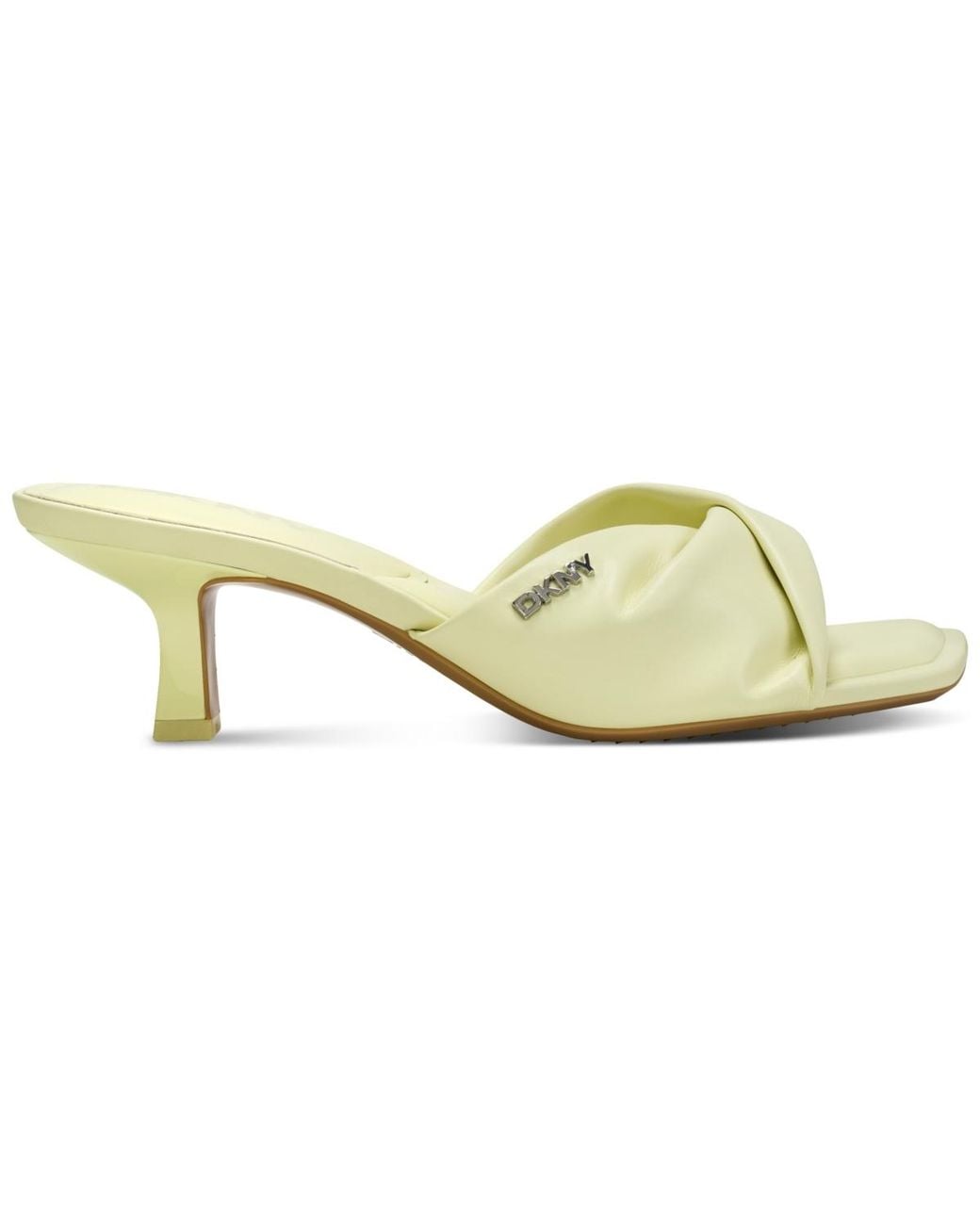 DKNY Jolaine Twist Sandals in Yellow | Lyst