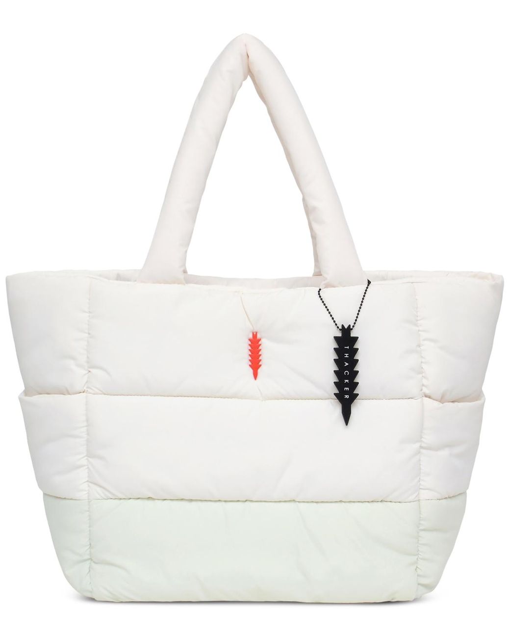 thacker Quinn Puffy Quilted Tote in White | Lyst