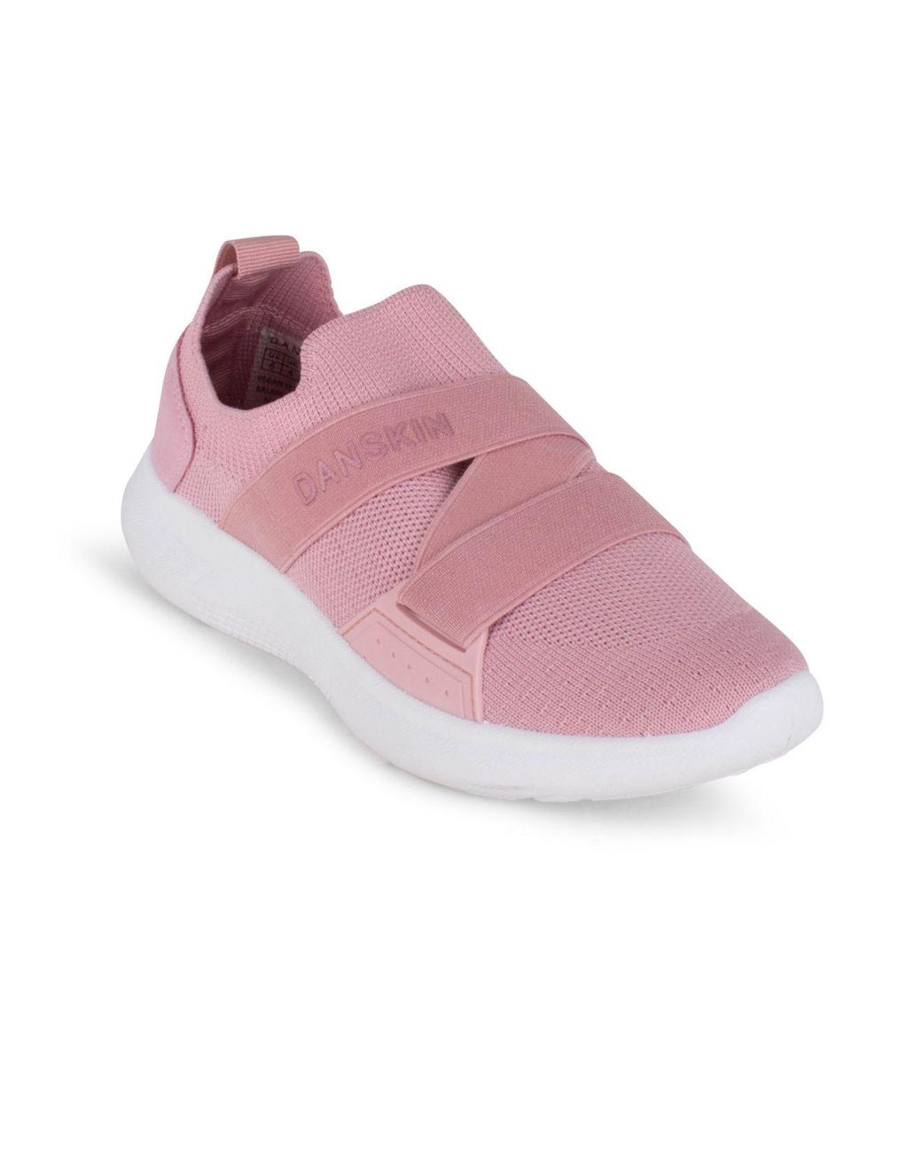 Danskin Synthetic Elite Slip On Branded Sneakers In Pink Lyst