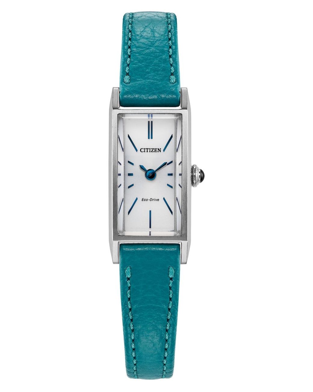 Citizen Fio Leather Strap Watch in Blue | Lyst