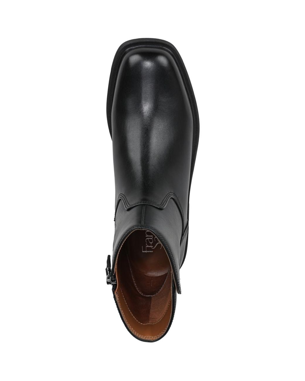 Franco Sarto Pavla Square Toe Zip Short Boots in Brown | Lyst