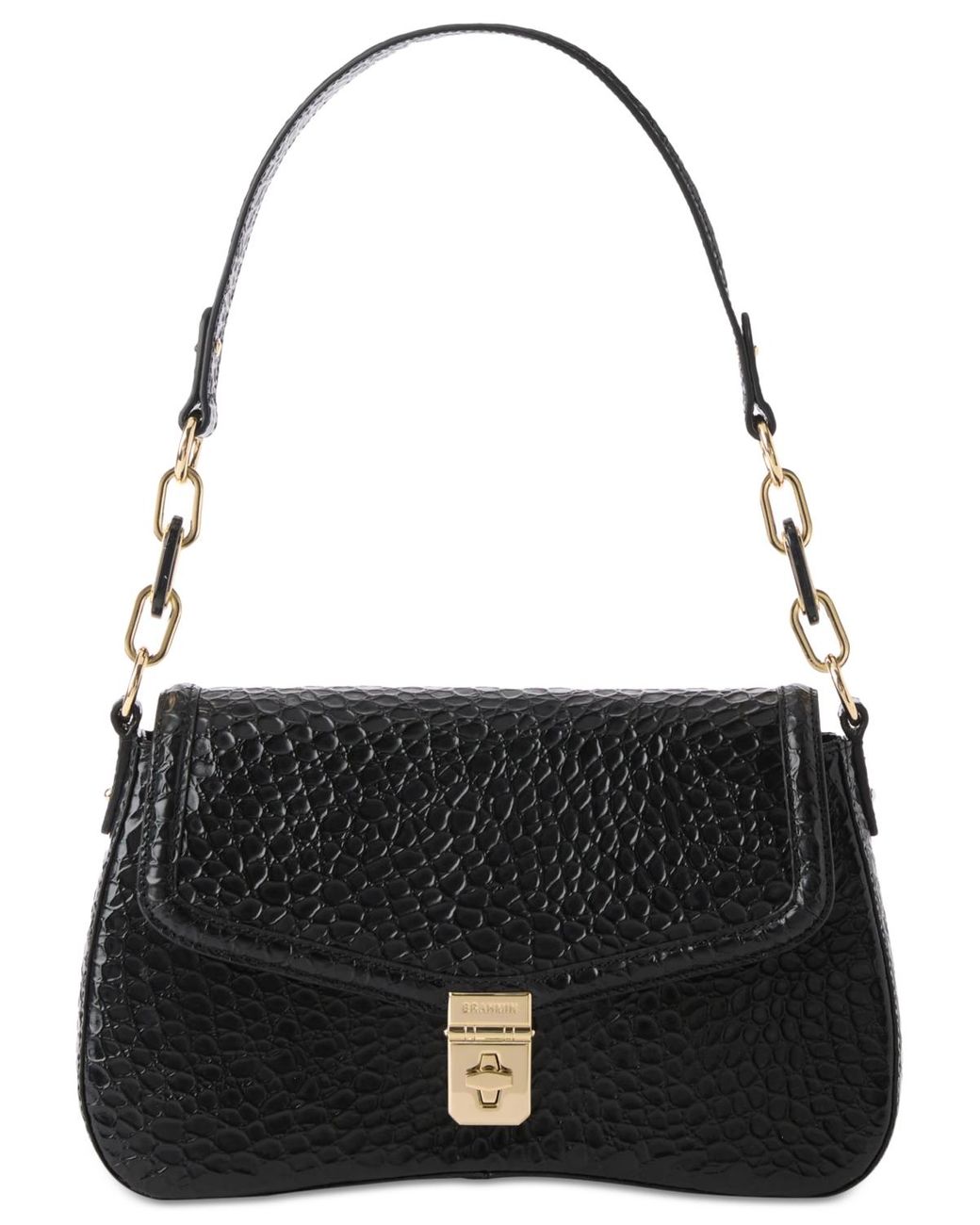 Brahmin Nerida Small Leather Shoulder Bag in Black | Lyst