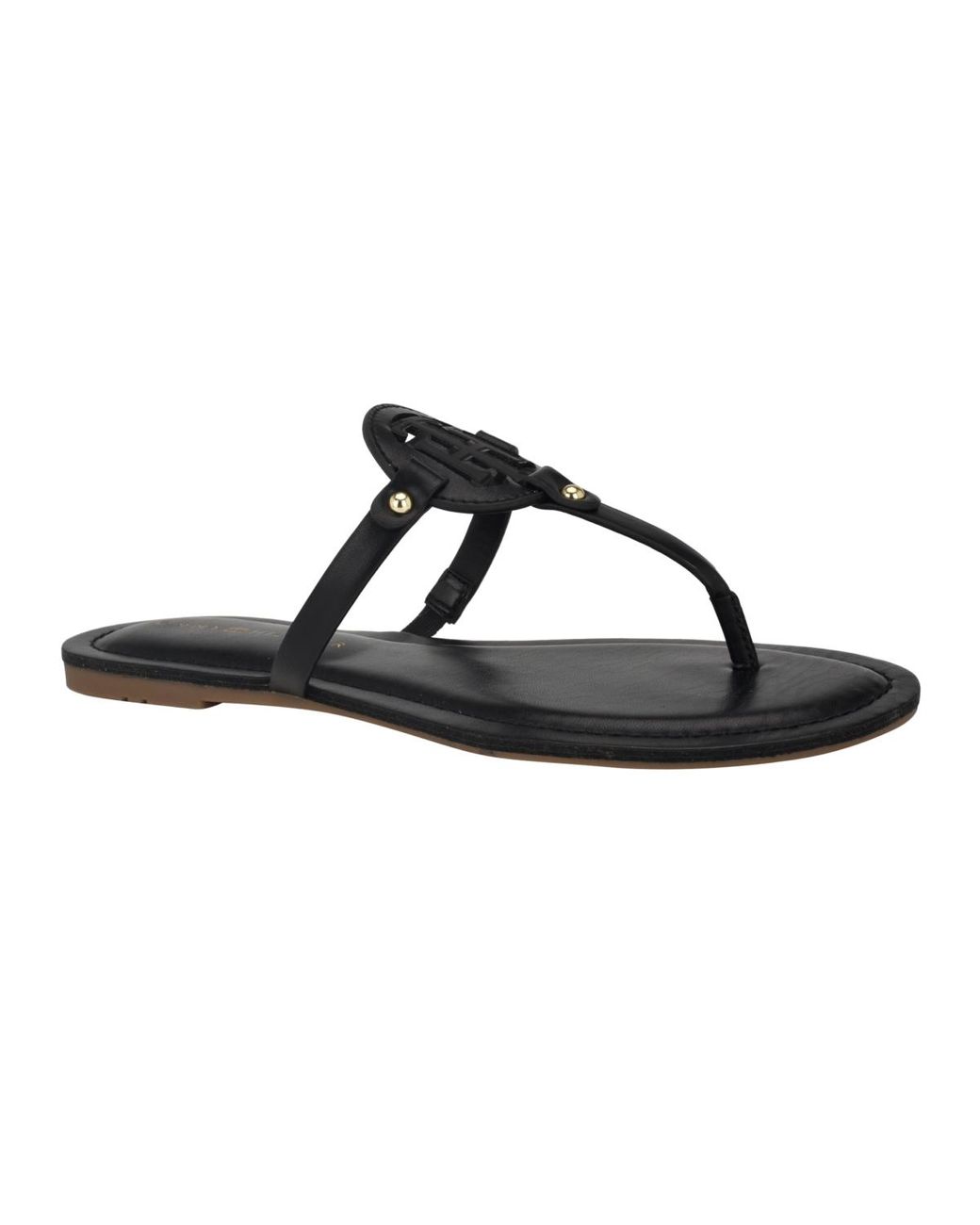 Tommy hilfiger women's black sandals store