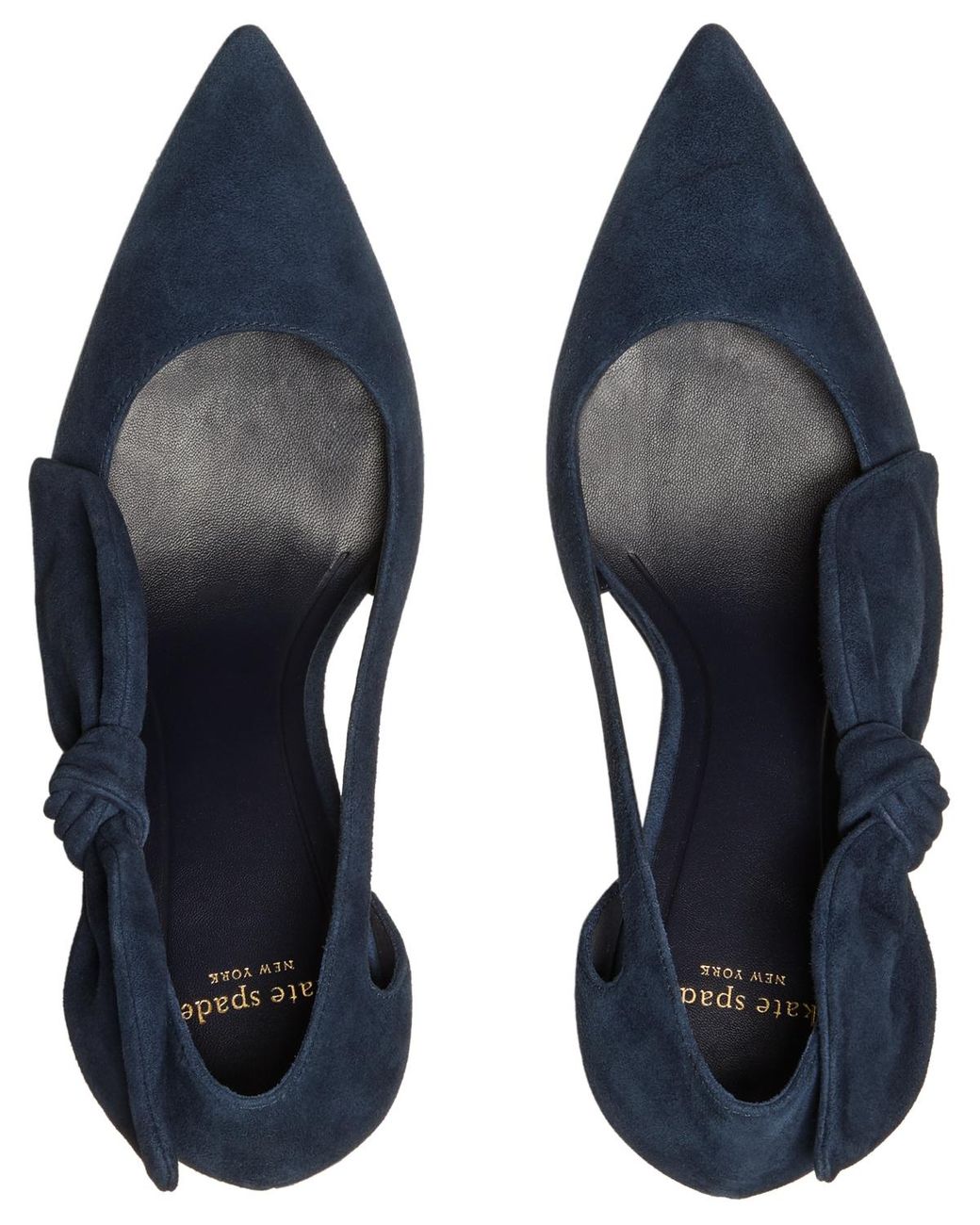 Kate Spade Bunnie Suede Slip-on Pumps in Blue | Lyst