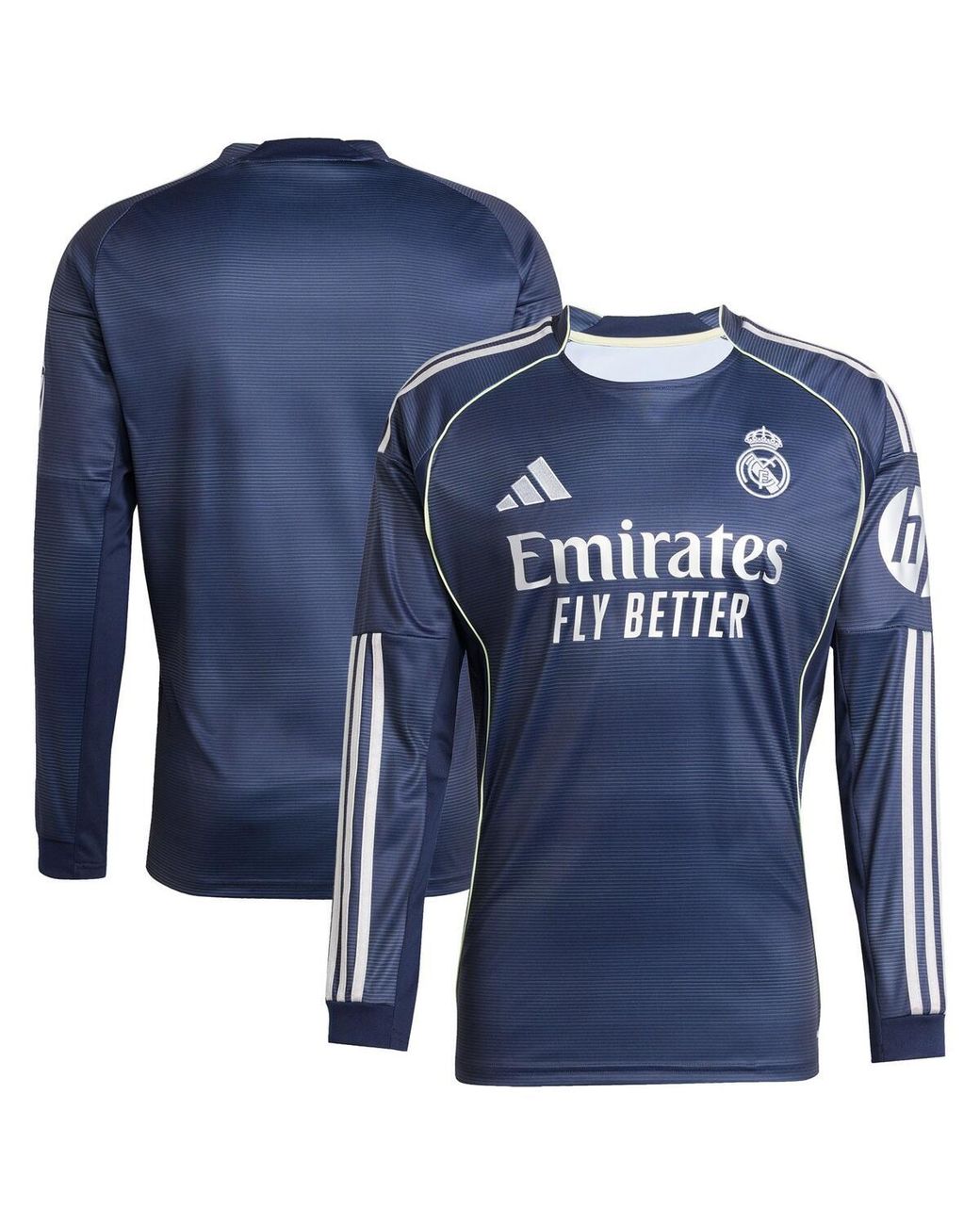 adidas Real Madrid 2025/26 Home Long Sleeve Replica Jersey in Blue for ...