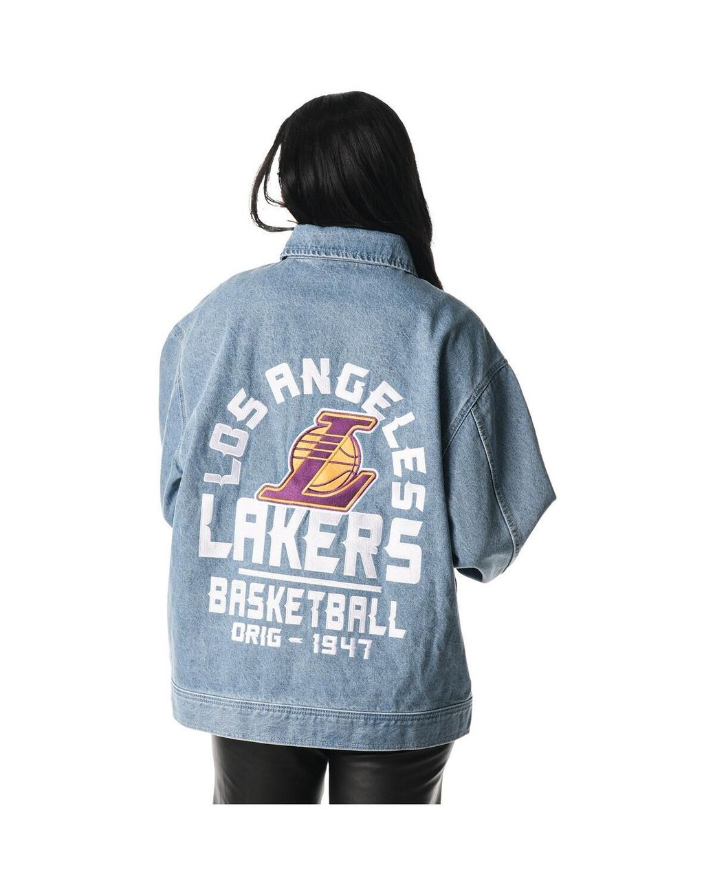 The Wild Collective And Los Angeles Lakers Coaches Full-zip Denim ...