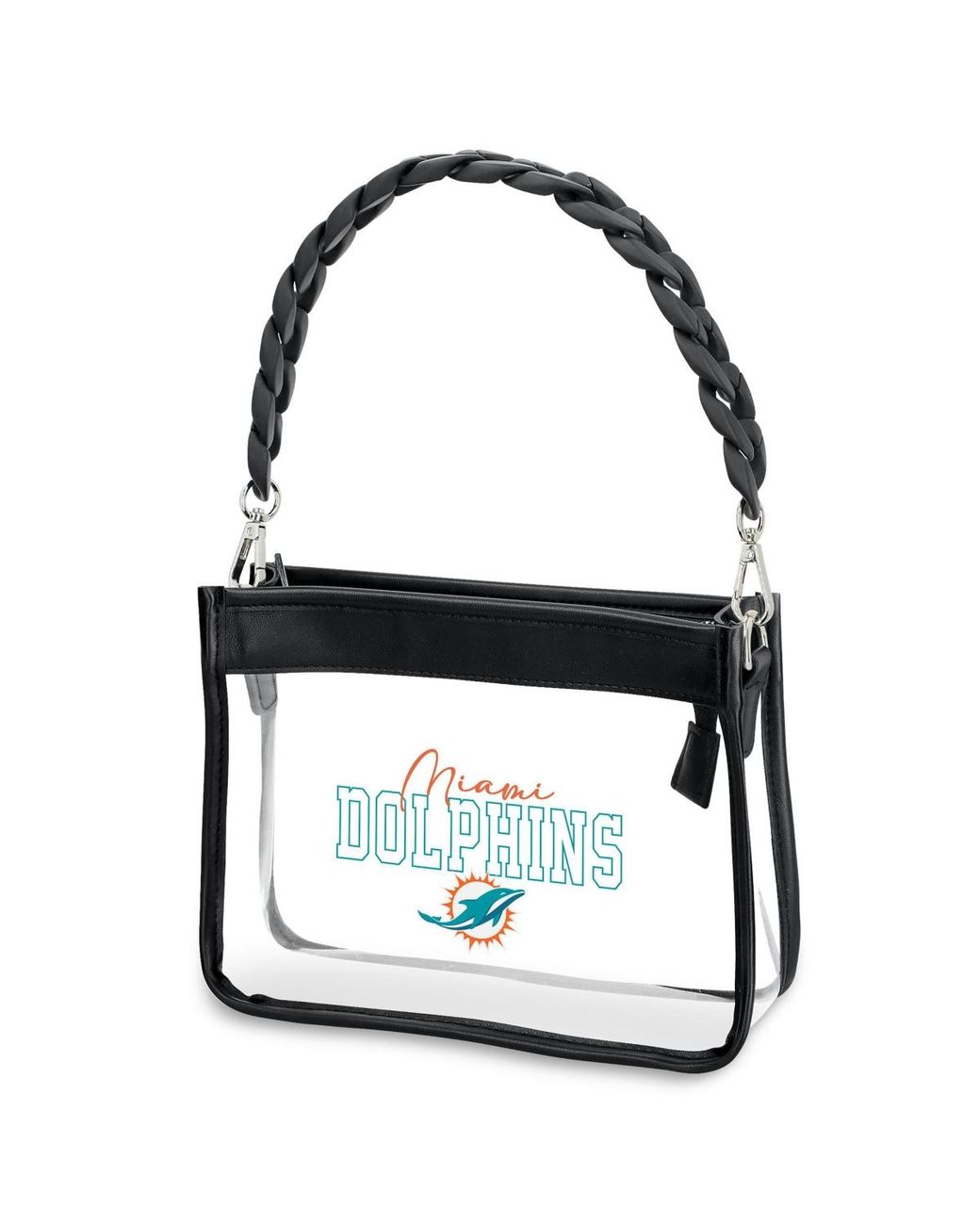 WEAR by Erin Andrews Miami Dolphins Plastic Chain Mini Crossbody in ...