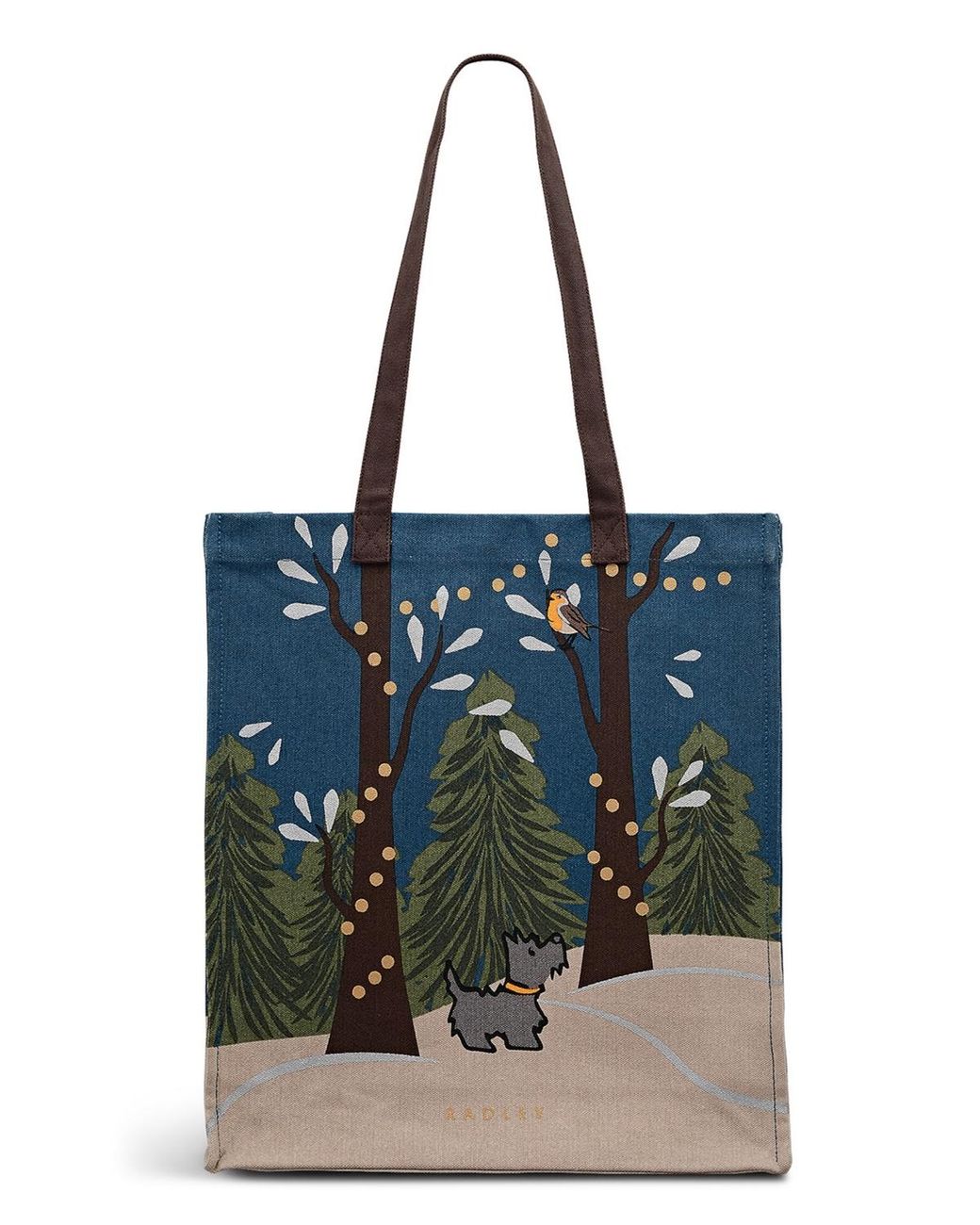Radley Winter Tales Medium Open Top Tote Bag in Blue | Lyst