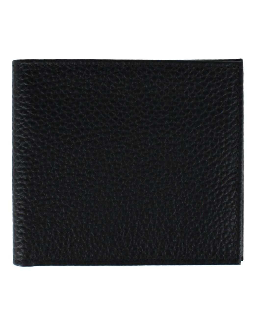 Trafalgar Pierce Pebble Grain Classic Leather Bi-fold Wallet in Black ...