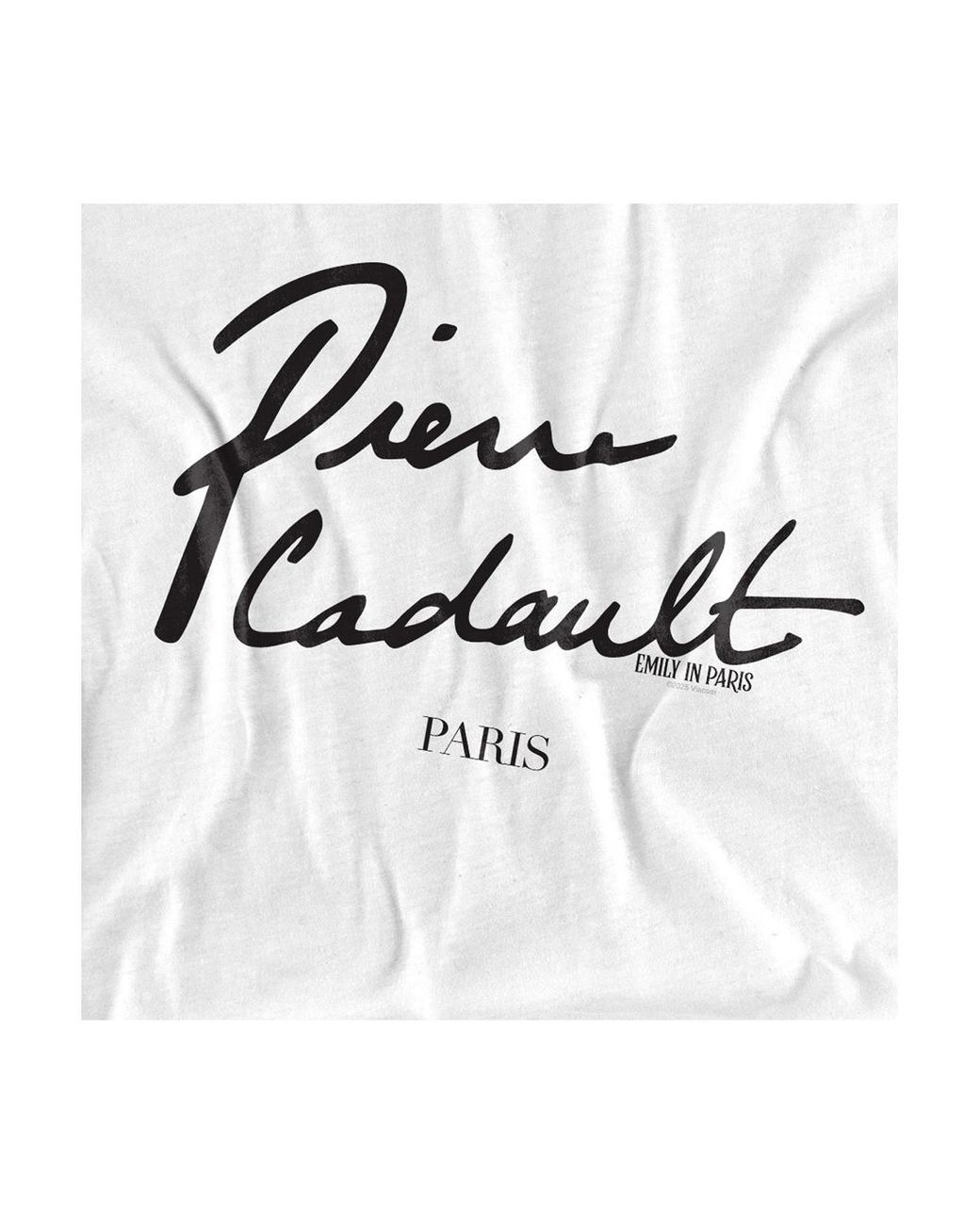 Emily In Paris Pierre Cadault Signature T-shirt in White for Men | Lyst