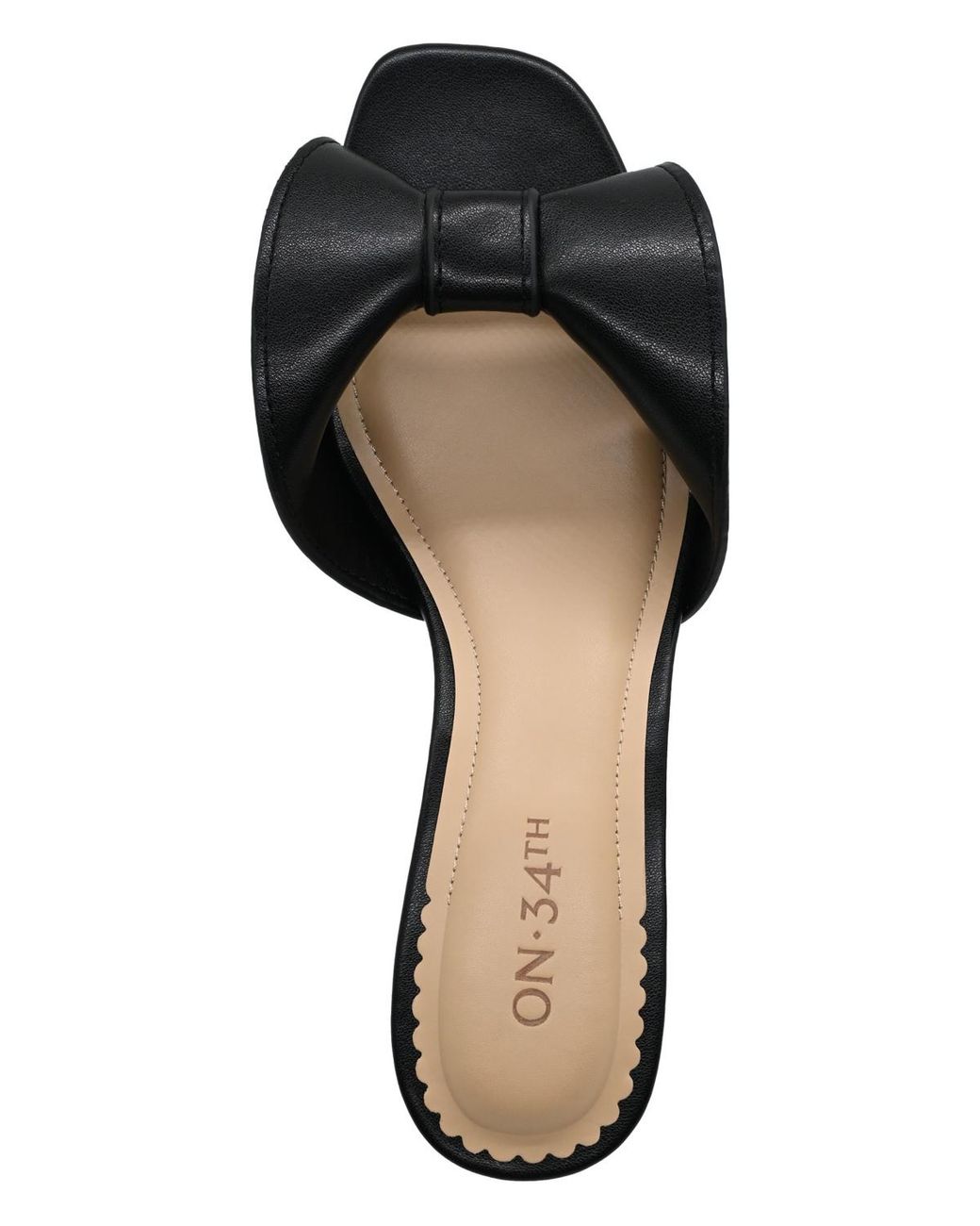 On 34th Archerr Slide Sandals in Black | Lyst