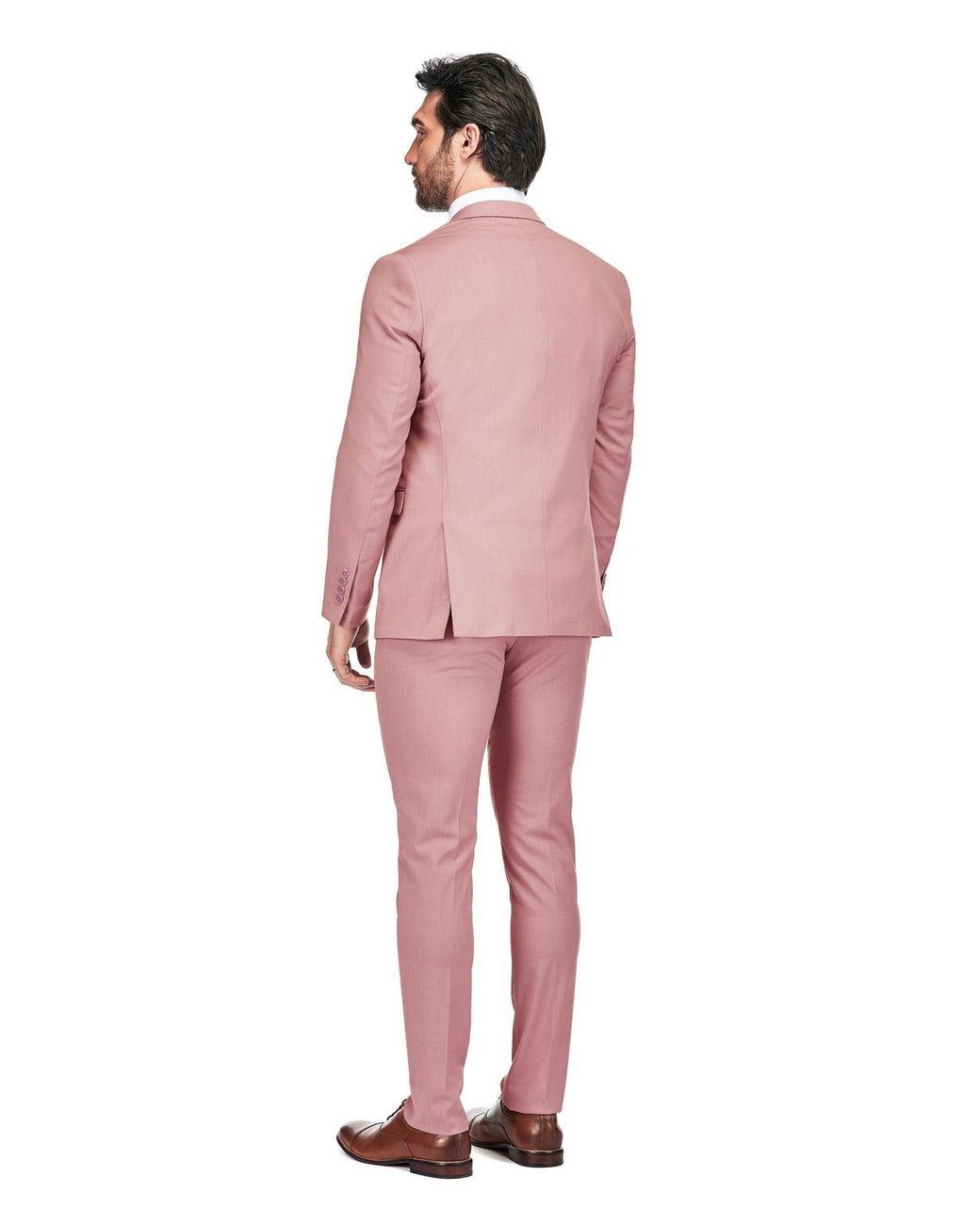 Gino Vitale Skinny Fit 3-piece Suit in Pink for Men | Lyst